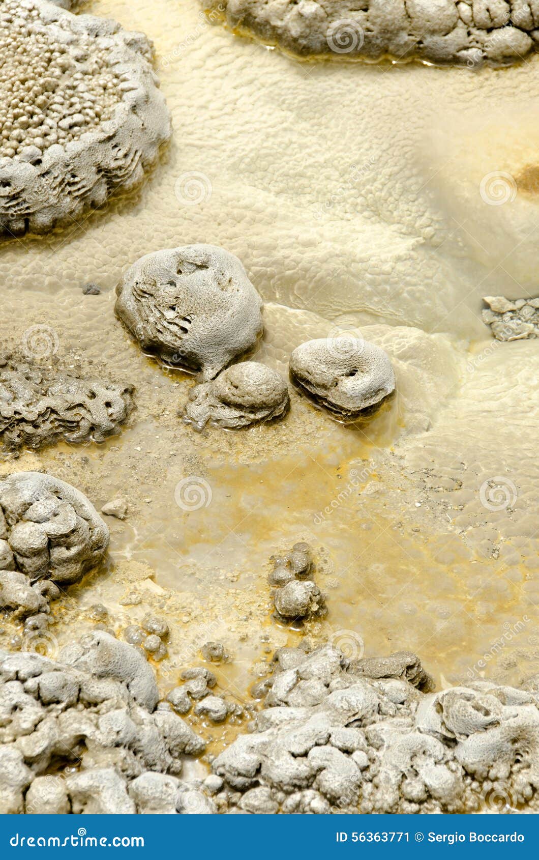 Limestone in Yellowstone stock image. Image of panoramic - 56363771