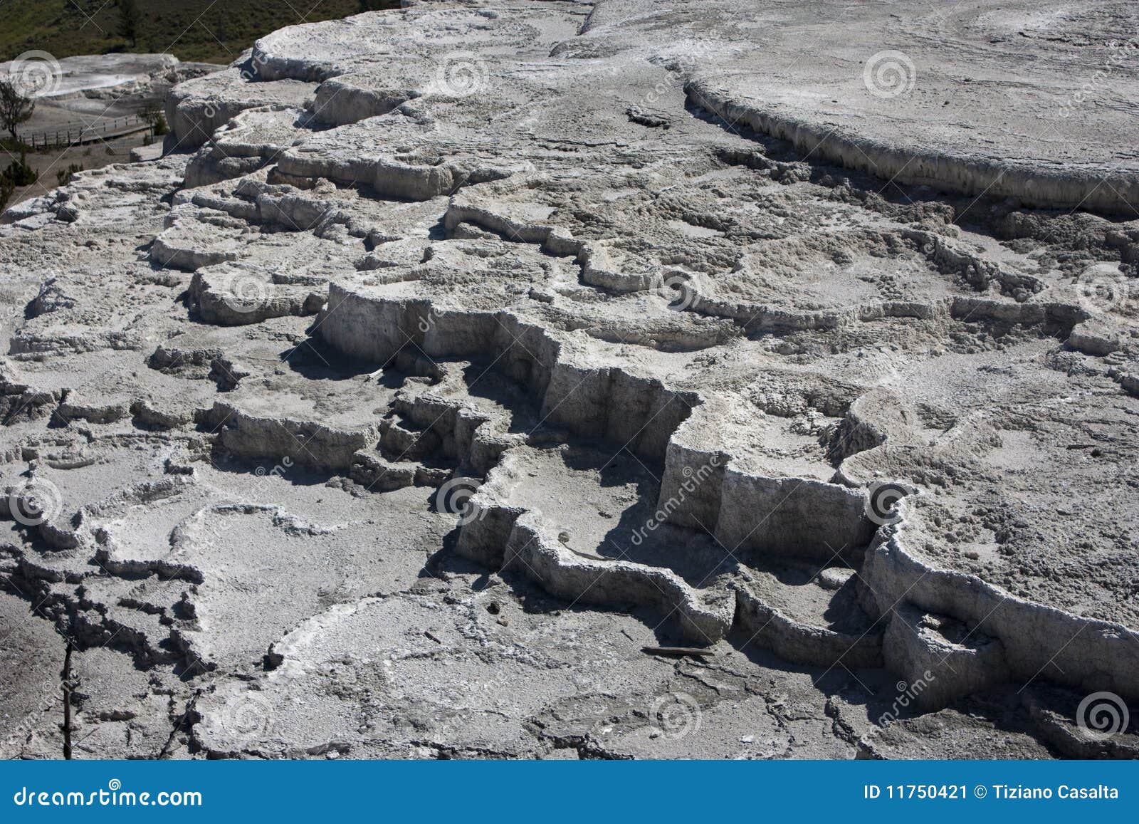 Limestone in Yellowstone National Park Stock Image - Image of colorful ...