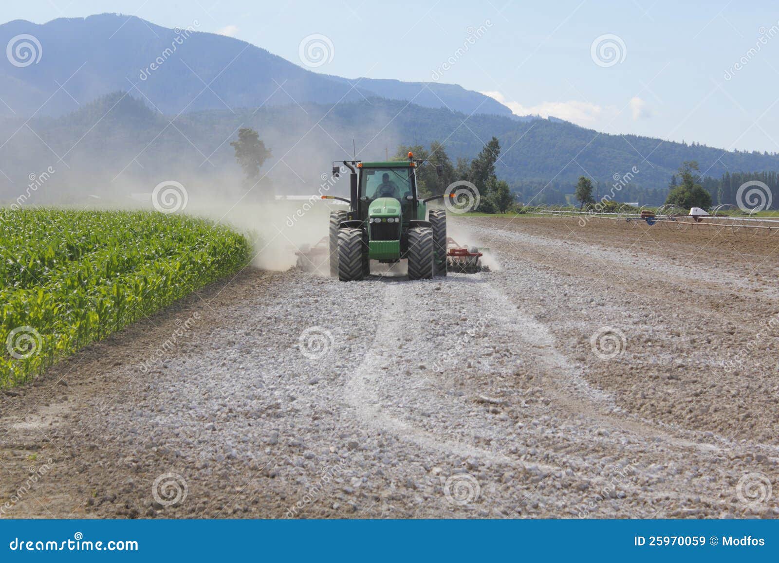 Liming The Field Royalty Free Stock Images - Image: 25970059