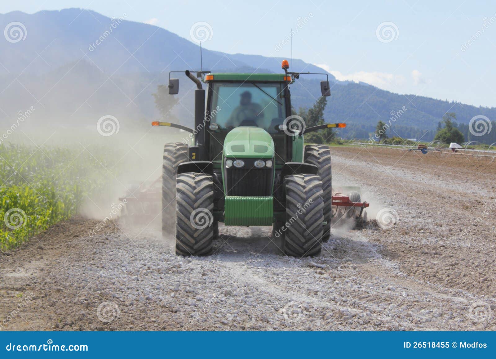 Liming the Field stock image. Image of farm, farmer, summer - 26518455