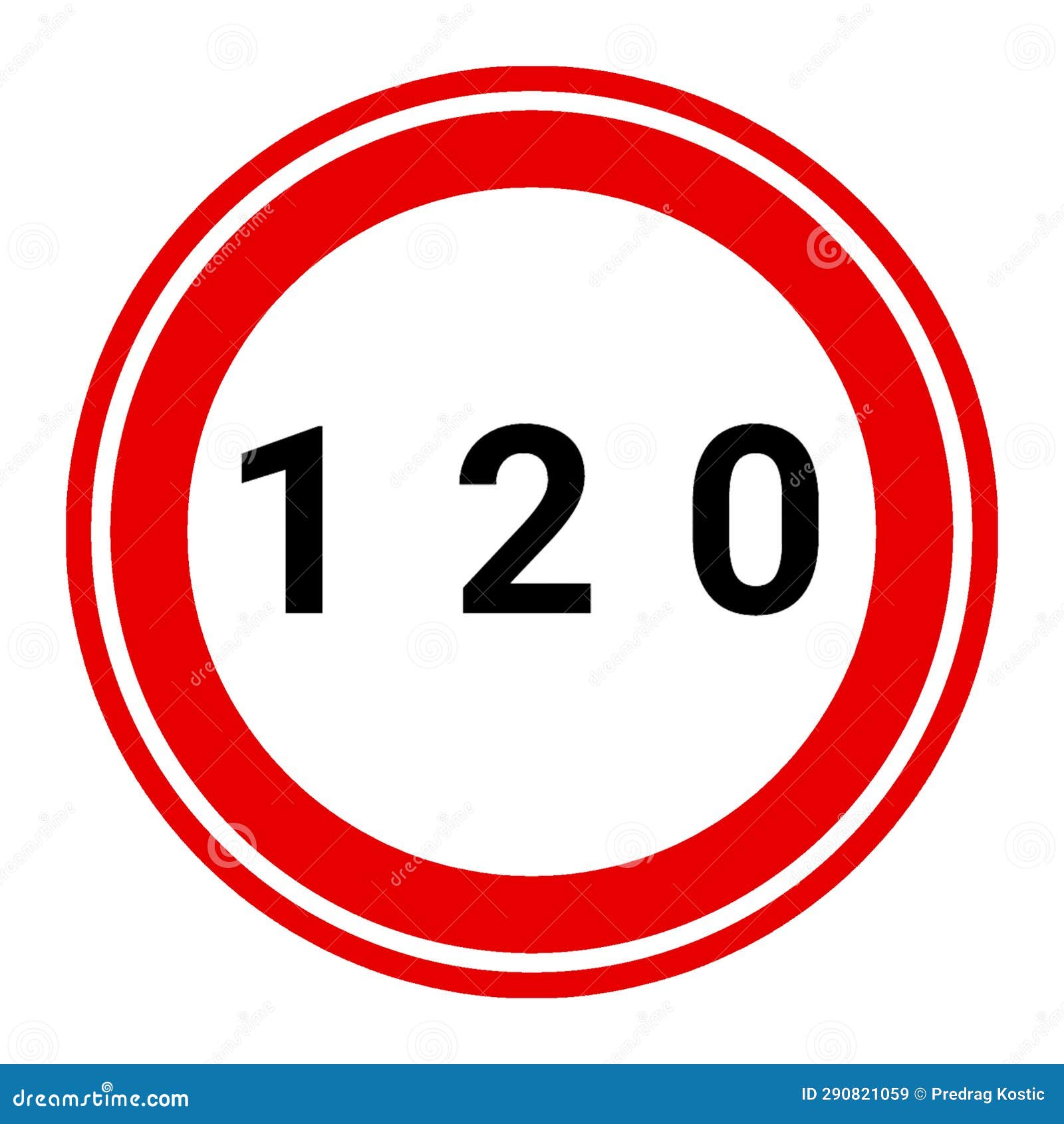 Limit 120 per hour stock illustration. Illustration of cartoon - 290821059