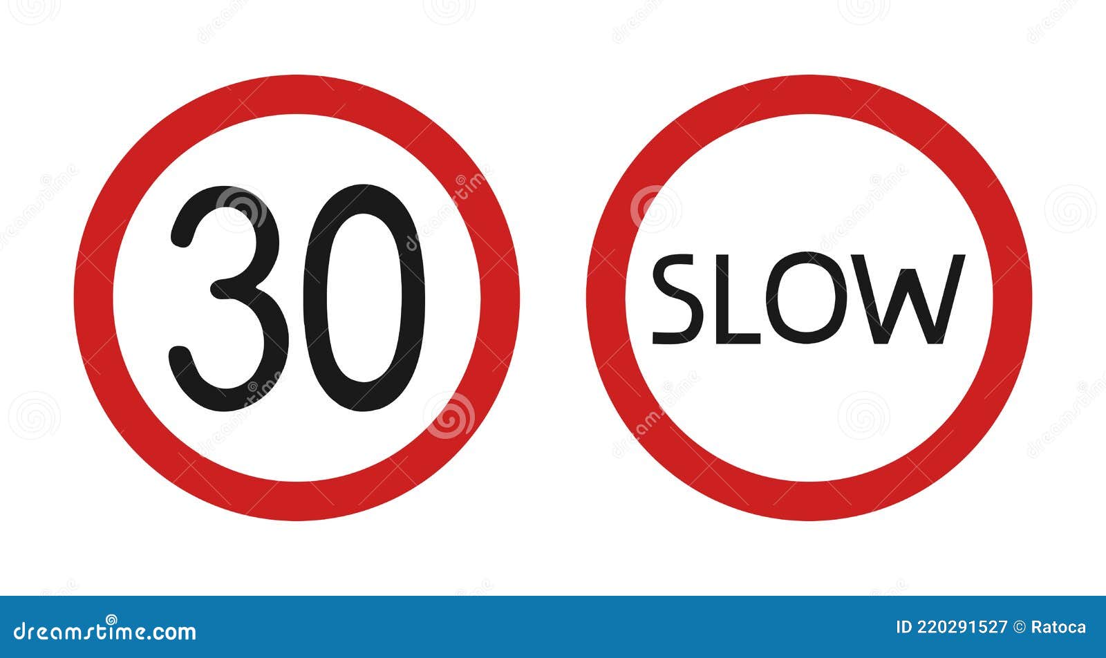 Limit slow speed signs stock illustration. Illustration of number ...