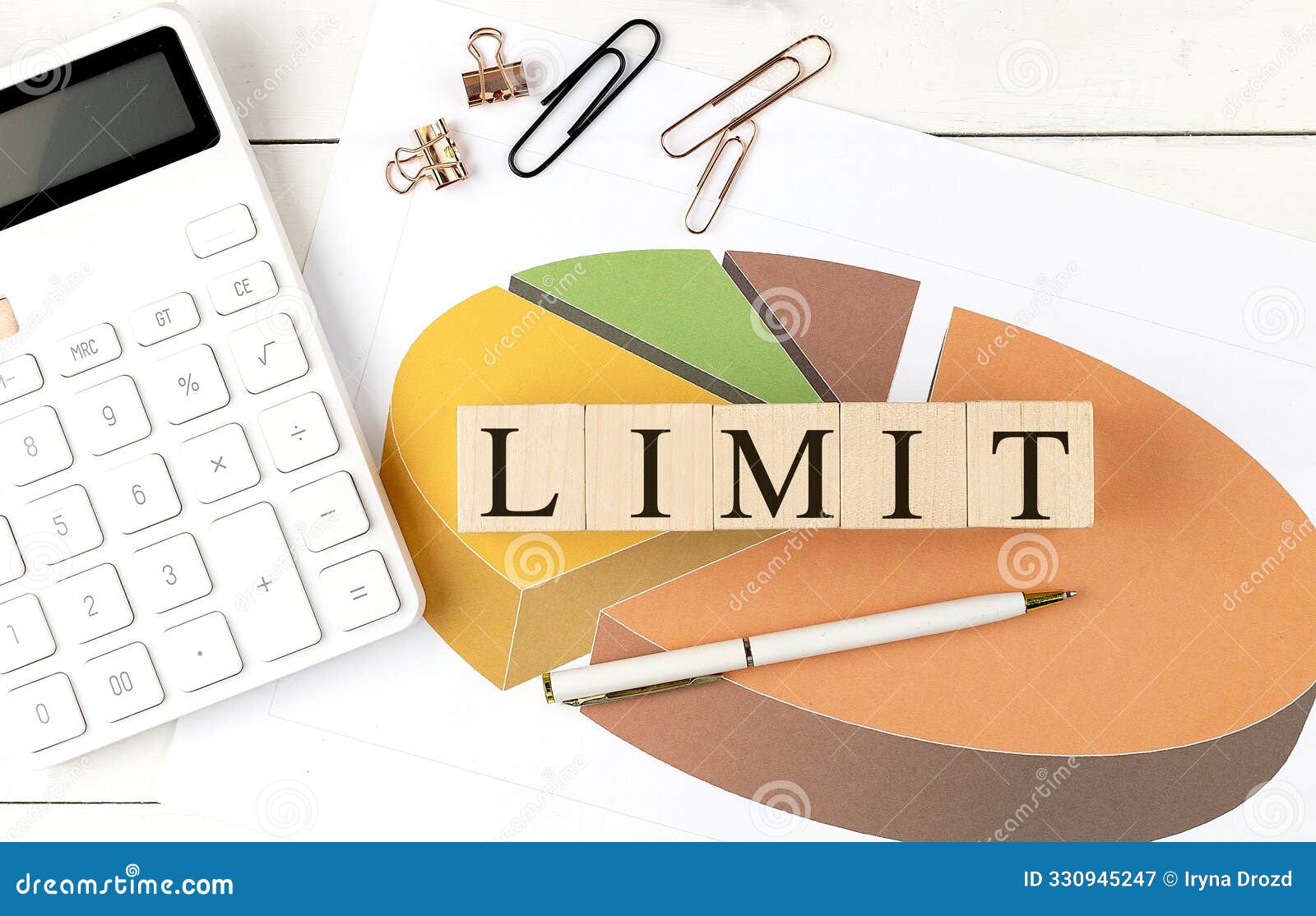 LIMIT Word on Wooden Block on Chart Background Stock Image - Image of ...