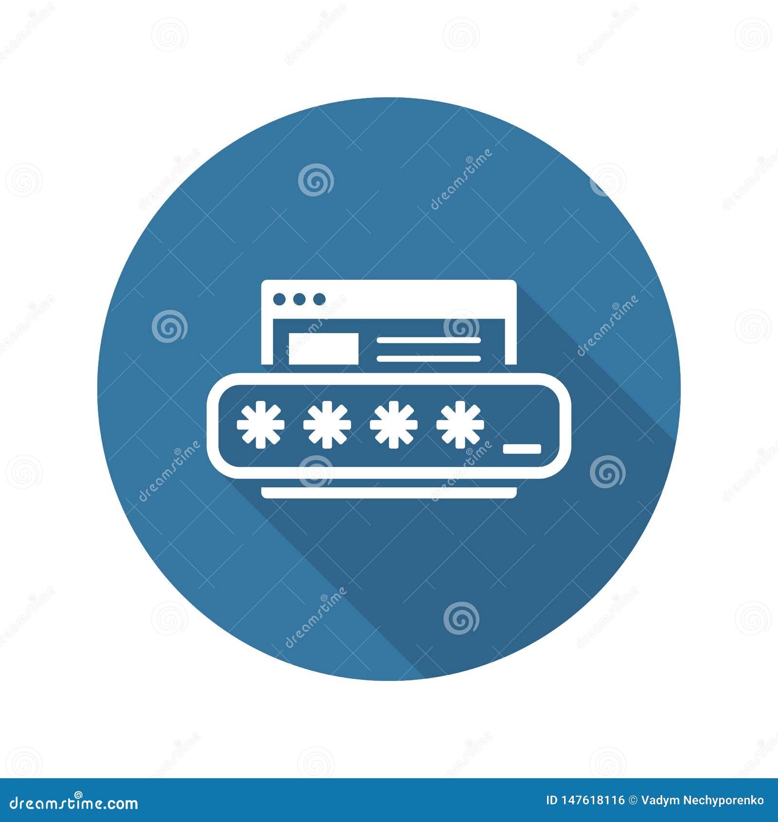 Limited Access Icon. Flat Design Stock Illustration - Illustration of ...