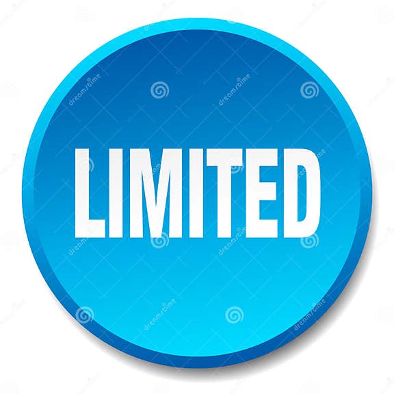 Limited button stock vector. Illustration of element - 122791403