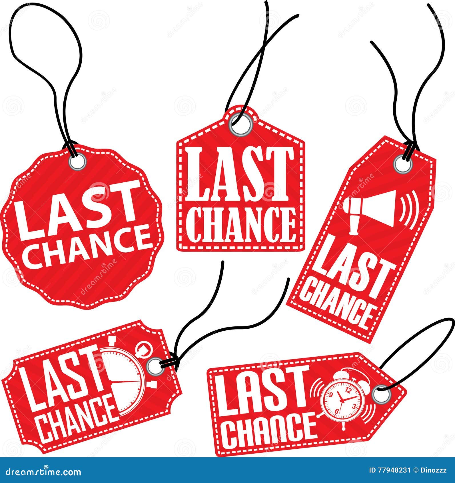 Limited Chance Tag Set, Vector Illustration Stock Vector - Illustration ...
