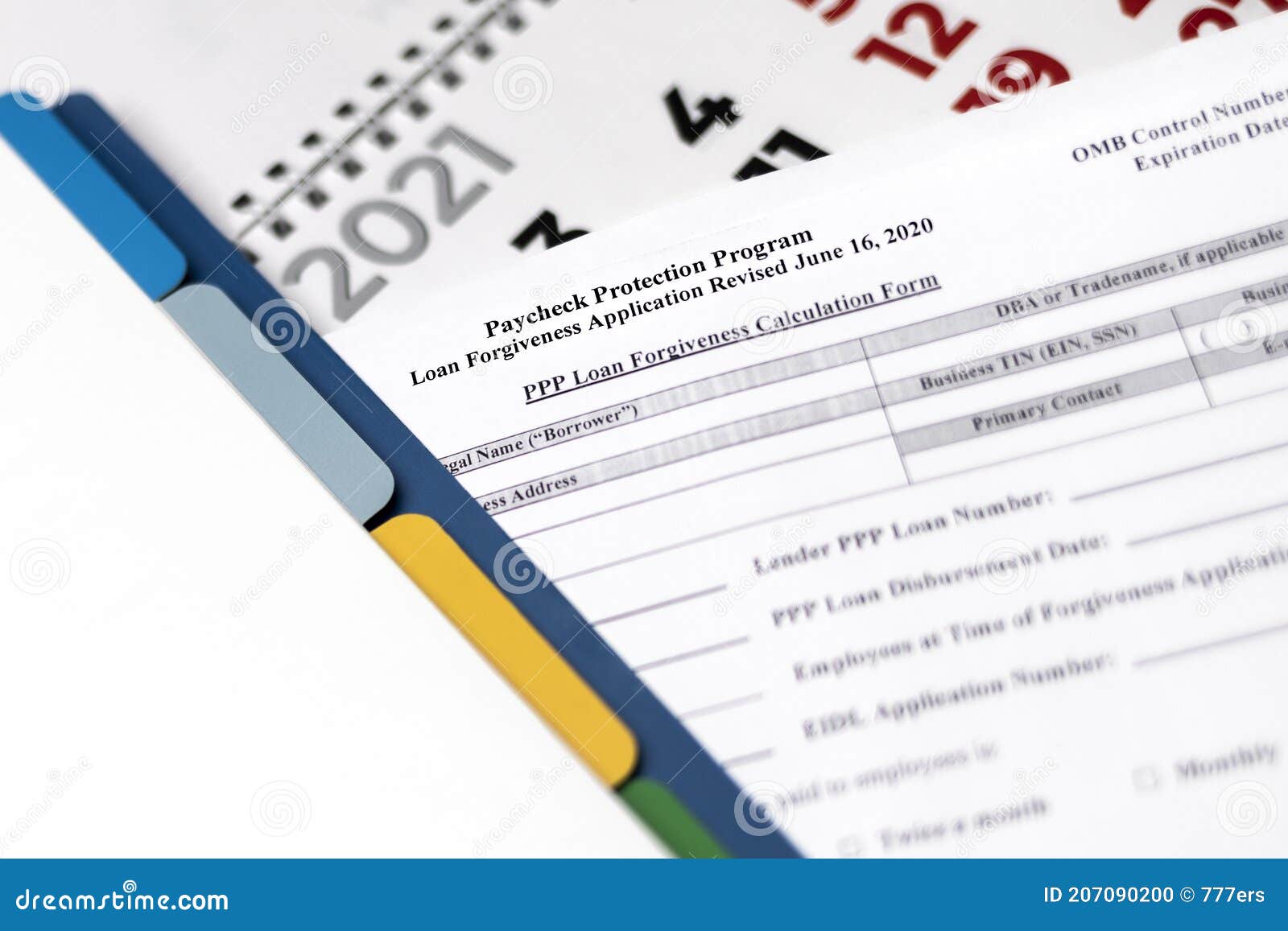 Limited Depth of Field Photo. Paycheck Protection Program Second Draw ...