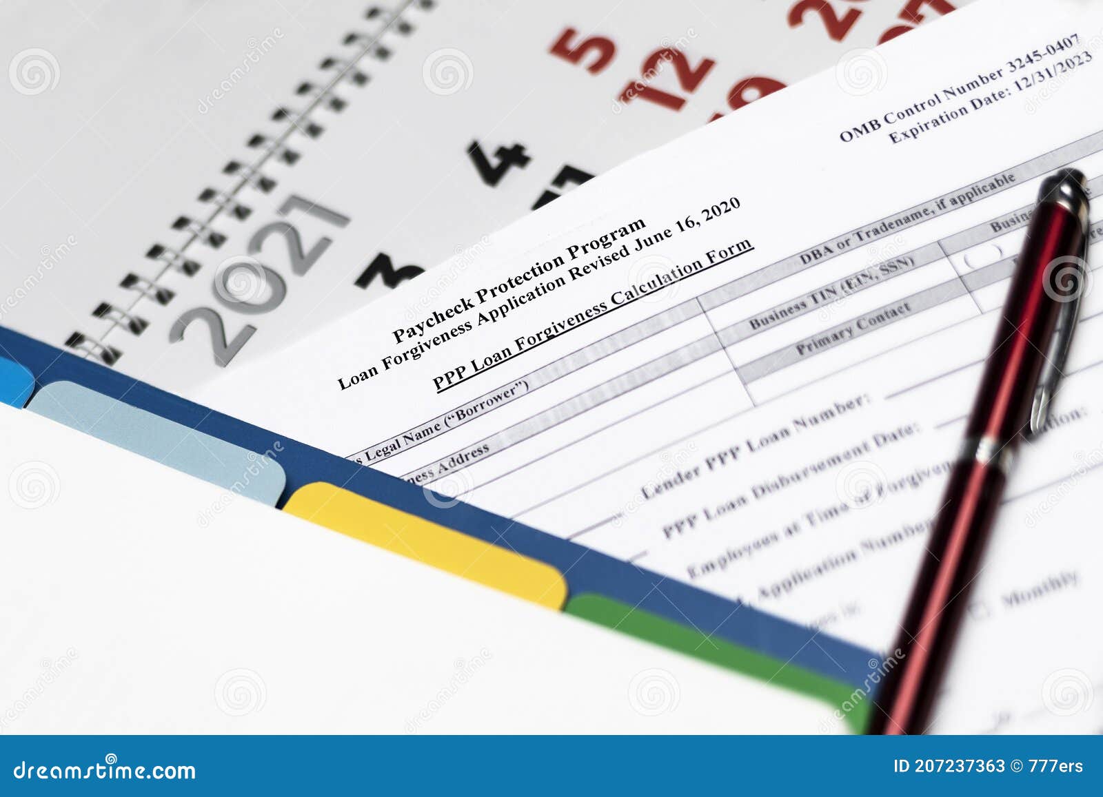 Limited Depth of Field Photo. Paycheck Protection Program Second Draw ...