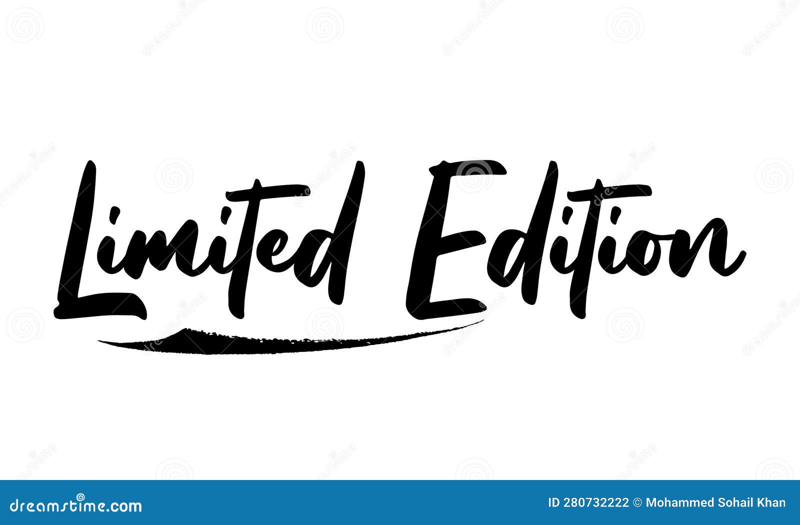 Limited Edition Elegant Bold Typography Text Lettering Vector Design ...