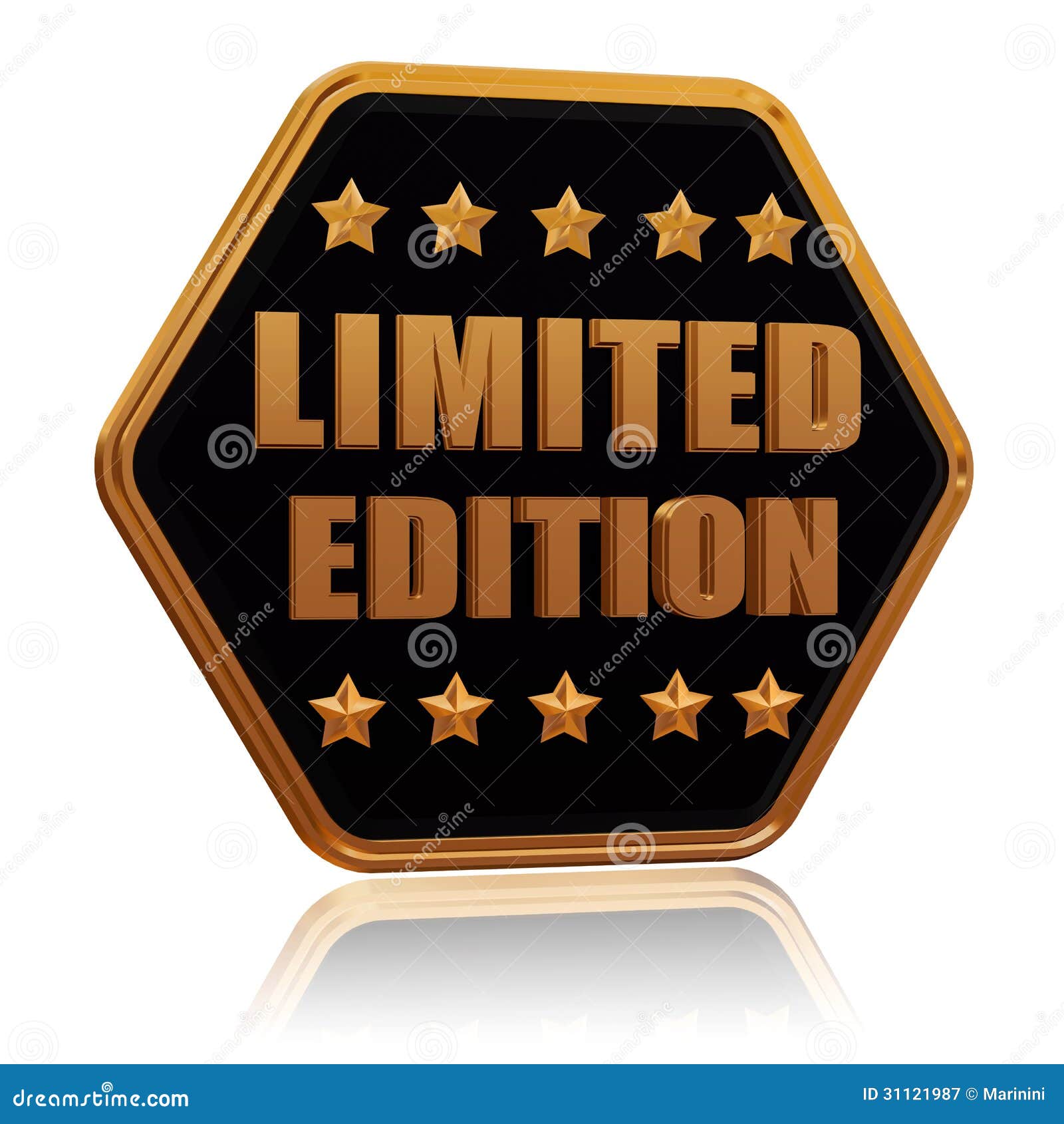 Limited Edition Round Hologram Realistic Sticker. Medal, Prize, Sign ...