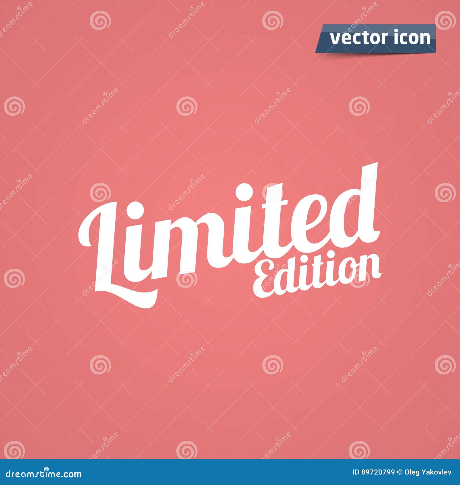 Limited Edition Font Vector Illustration Stock Vector - Illustration of ...