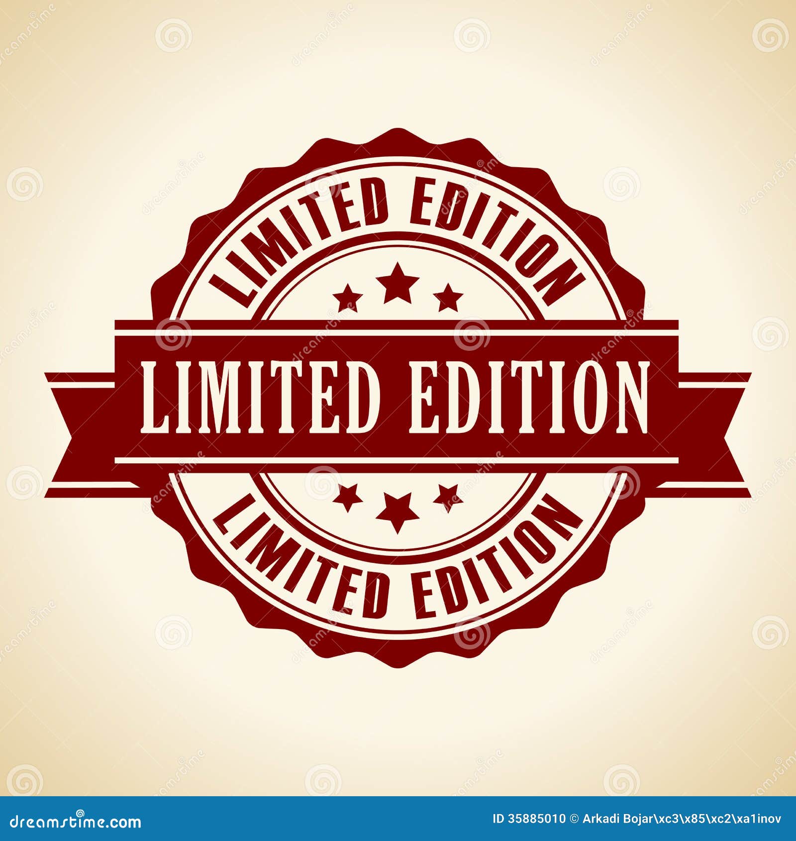 Limited Edition Rubber Stamp Award Vector Gold On A White Background ... Limited Edition Rubber Stamp Award Vector Gold On A White Background ...