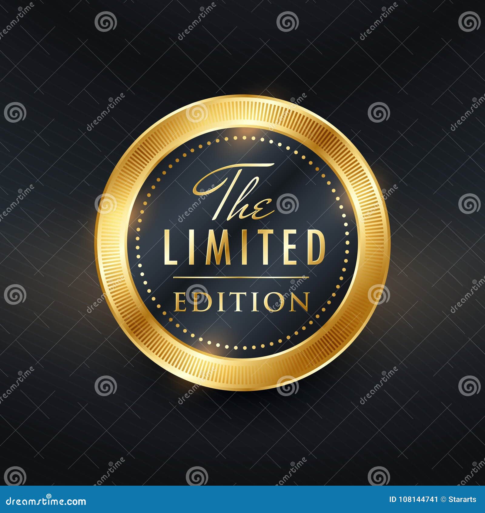 Limited Edition Label Design Vector Stock Vector - Illustration of sign ...