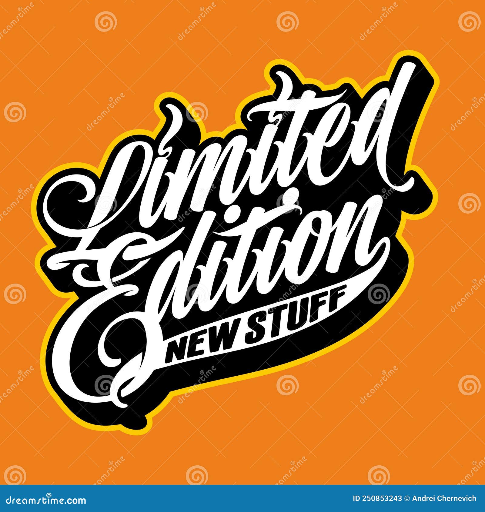 Limited edition lettering stock vector. Illustration of chicano - 250853243