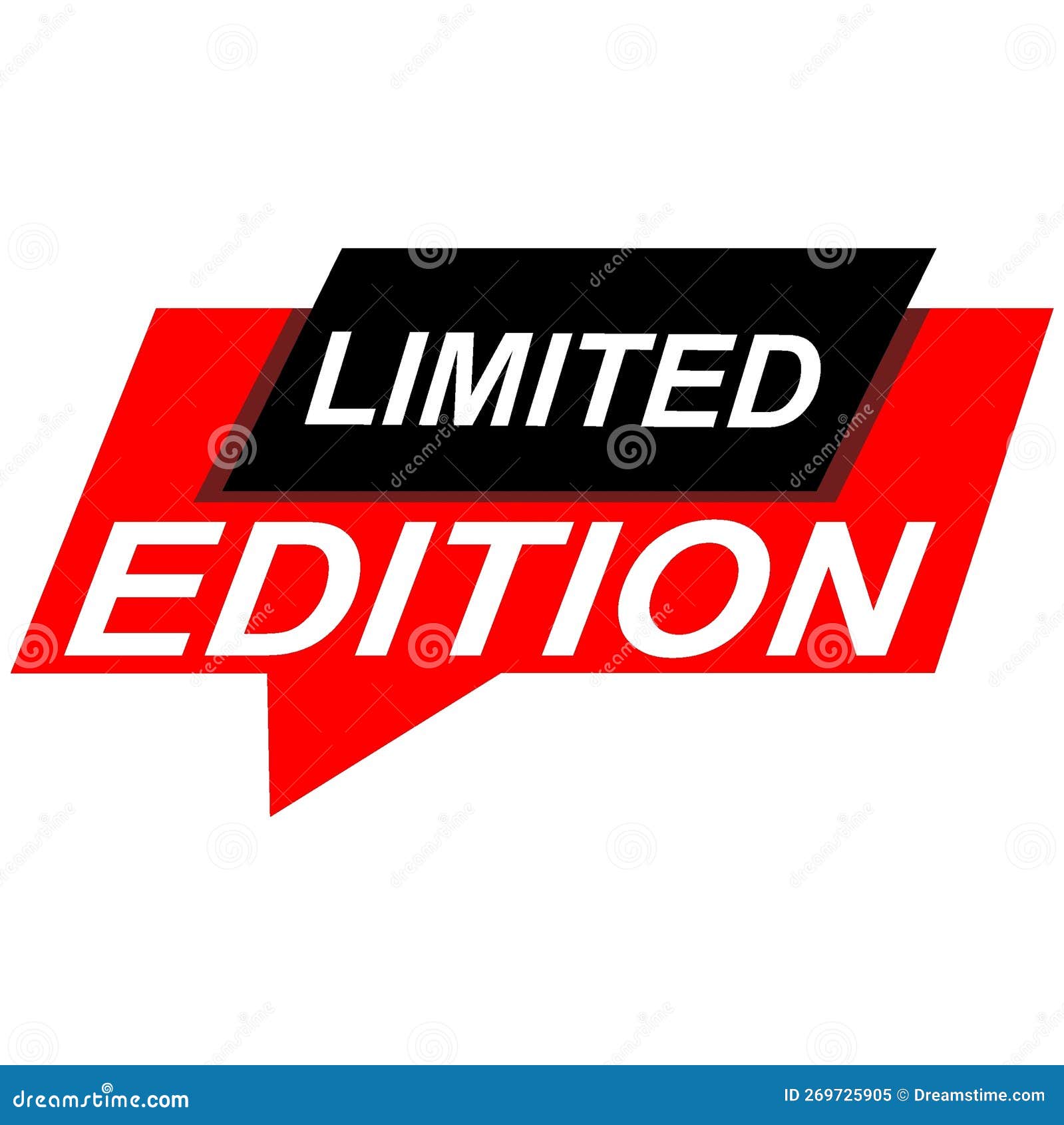 Limited Edition Logo Modern, Website Promo Imagen de archivo - Imagen ...