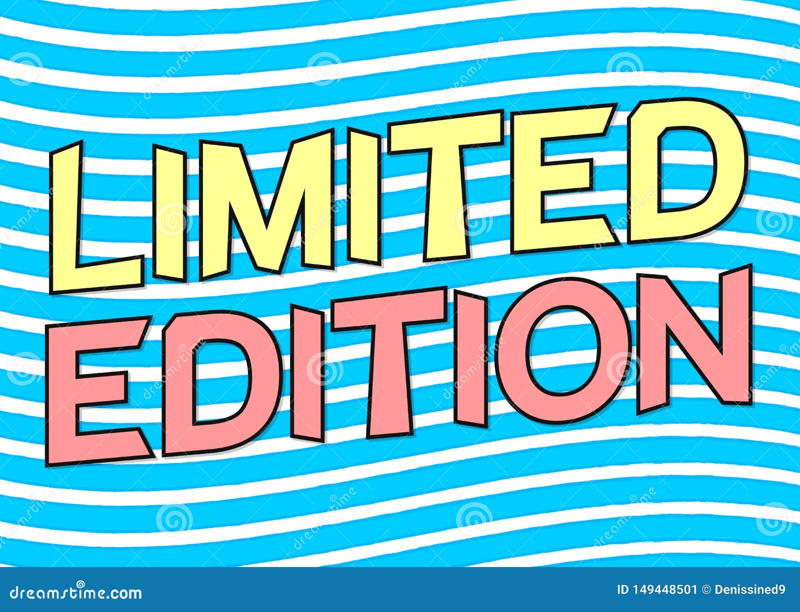 Limited Edition, Poster Design Template, Vector Illustration Stock ...