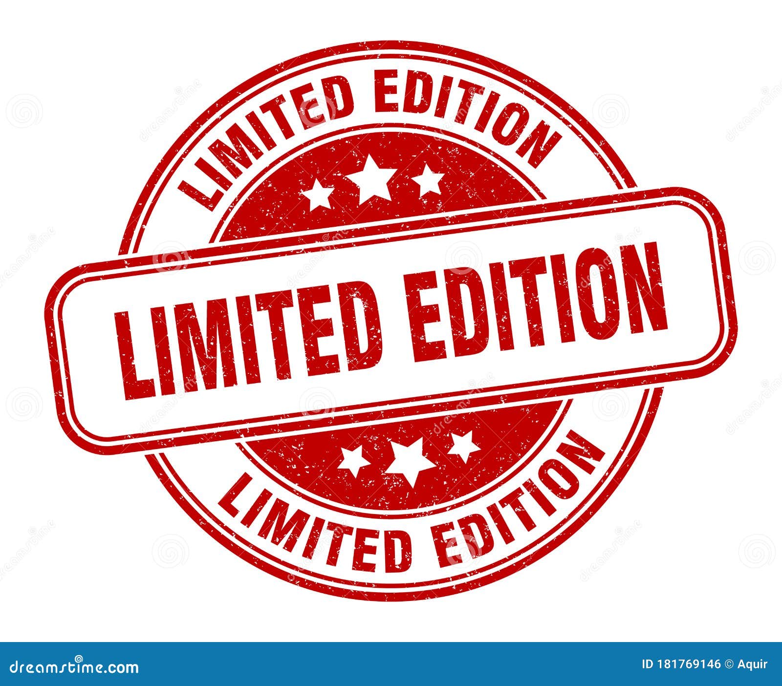 Limited Edition Stamp. Limited Edition Round Grunge Sign Stock Vector ...