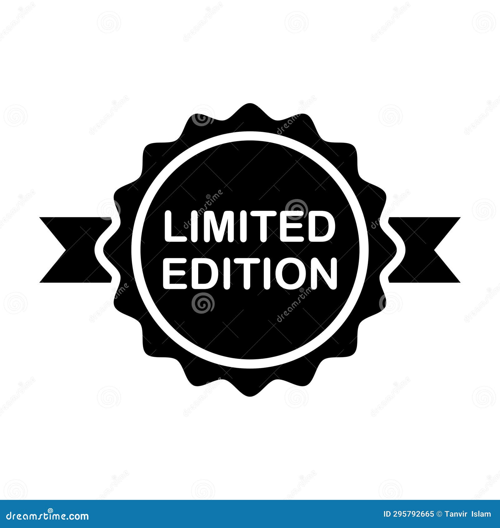 Limited Edition Tag Icon stock vector. Illustration of label - 295792665