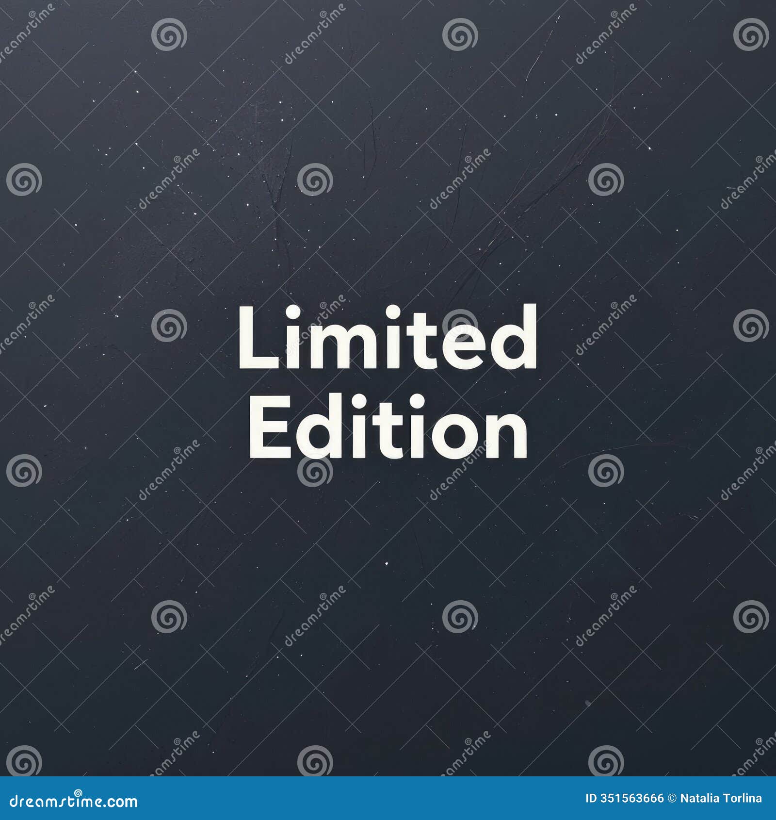 Limited Edition Text on Simple Dark Background Stock Photo - Image of ...