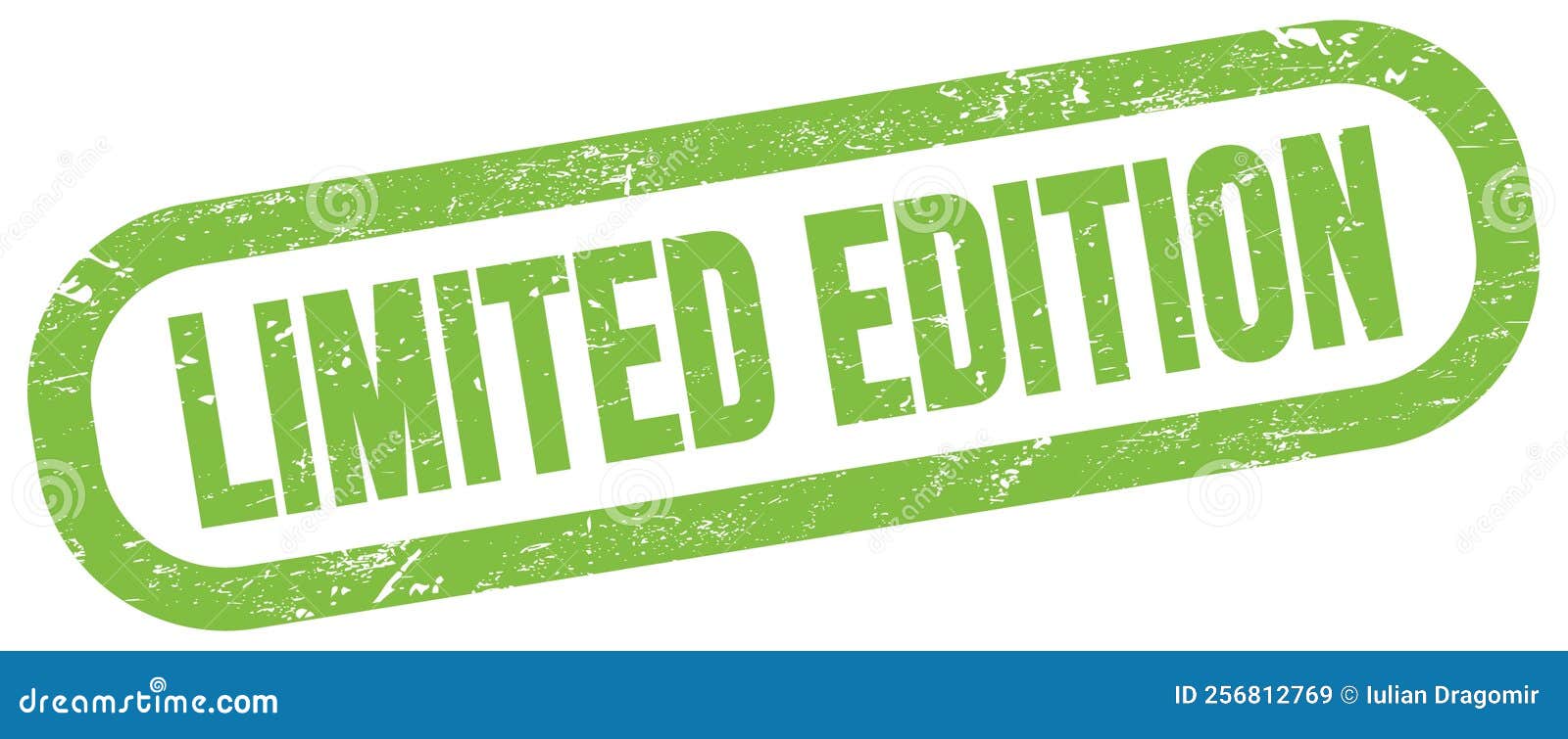 LIMITED EDITION, Text Written on Green Stamp Sign Stock Illustration ...