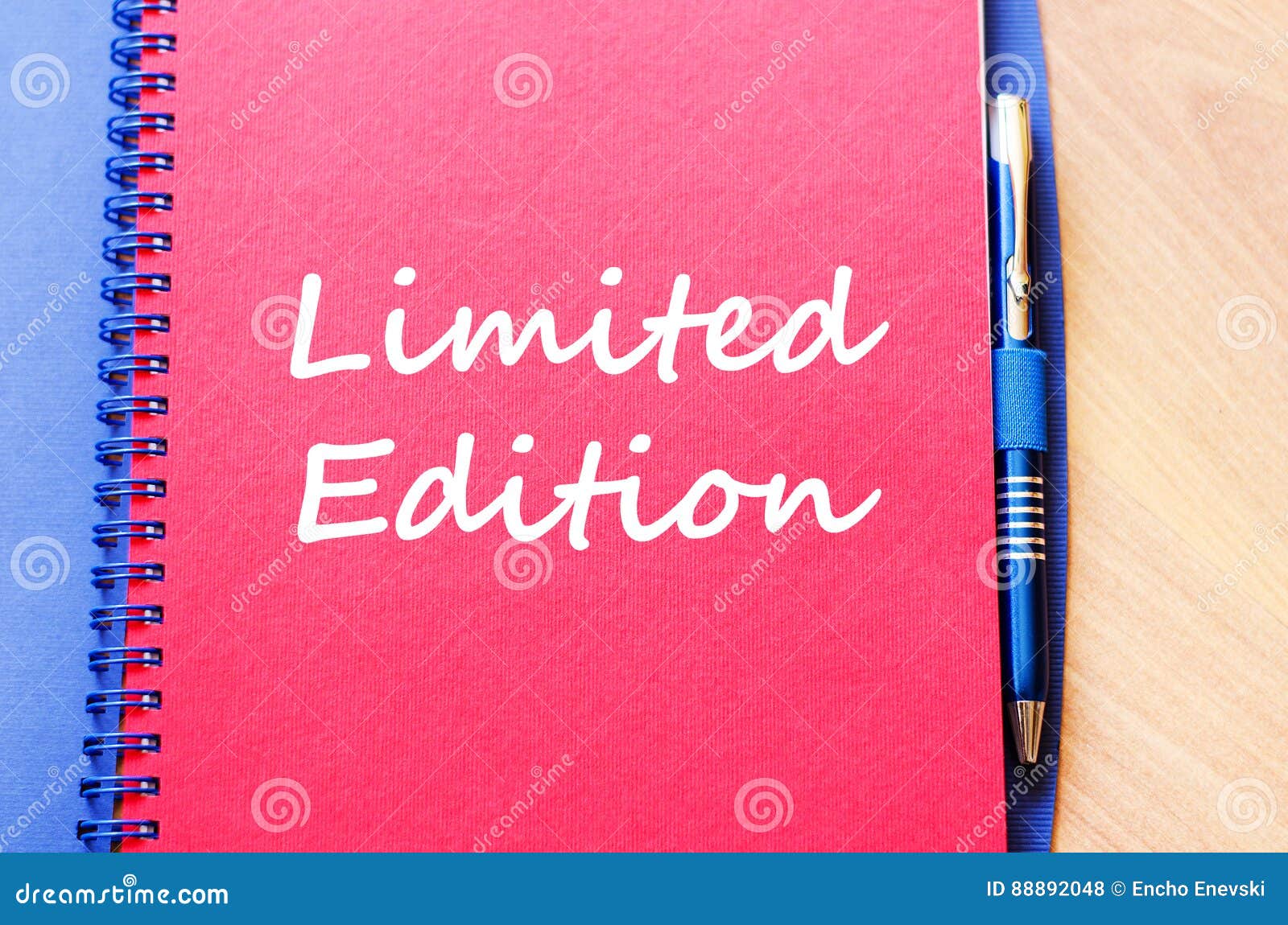 Limited Edition Write on Notebook Stock Photo - Image of iconic ...
