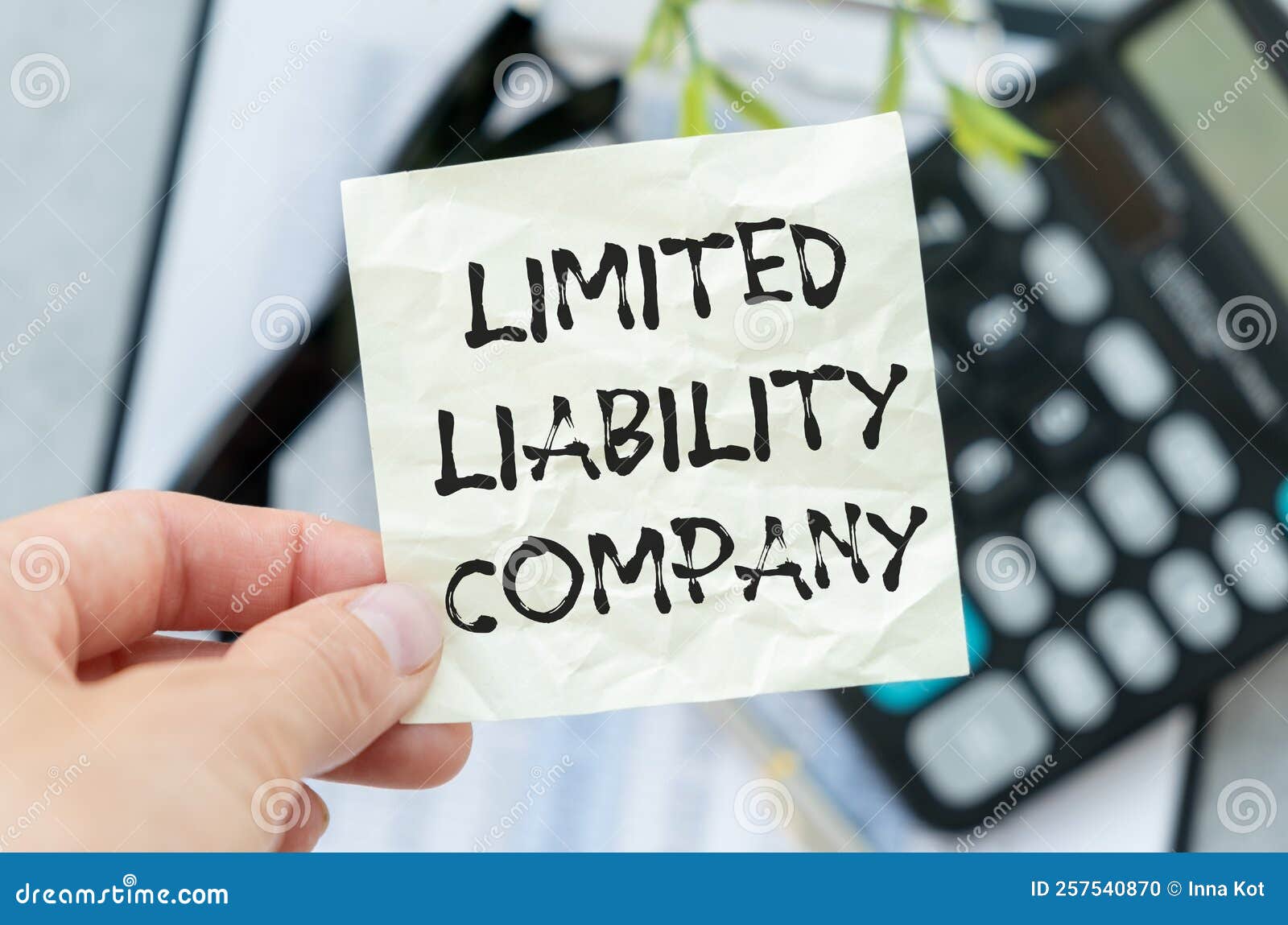 Limited Liability Company LLC is Shown Using a Text Stock Photo - Image ...