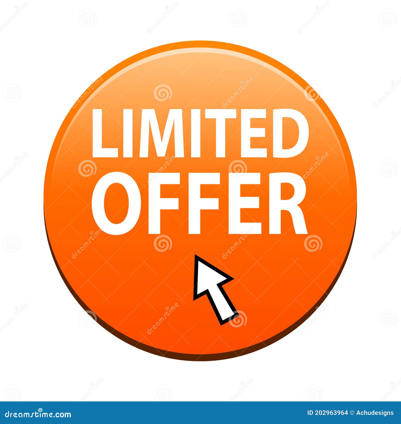Limited offer button stock vector. Illustration of advertisement ...