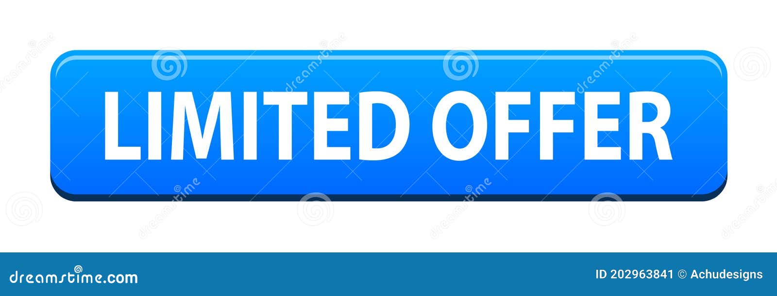 Limited offer button stock vector. Illustration of bubble - 202963841