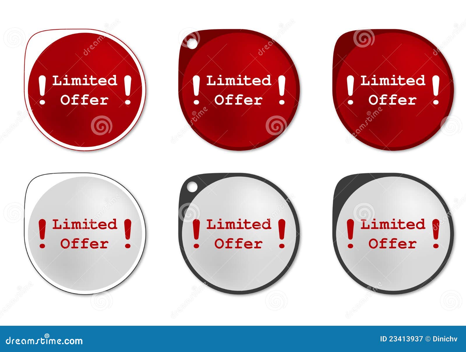 Limited Offer Round Sticker Stock Vector - Illustration of advertising ...