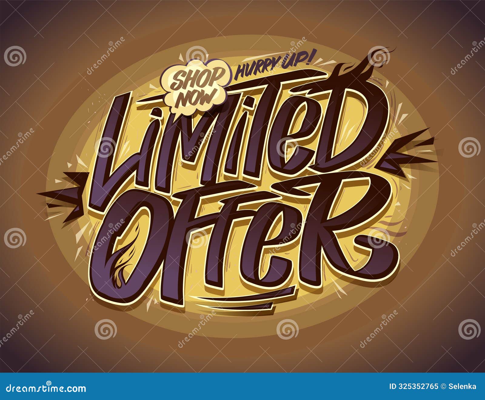 Limited Offer Web Banner Template, Advertising Lettering Poster Stock ...