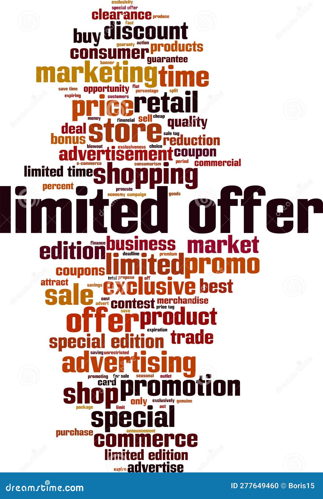 Limited offer word cloud stock vector. Illustration of contest - 277649460