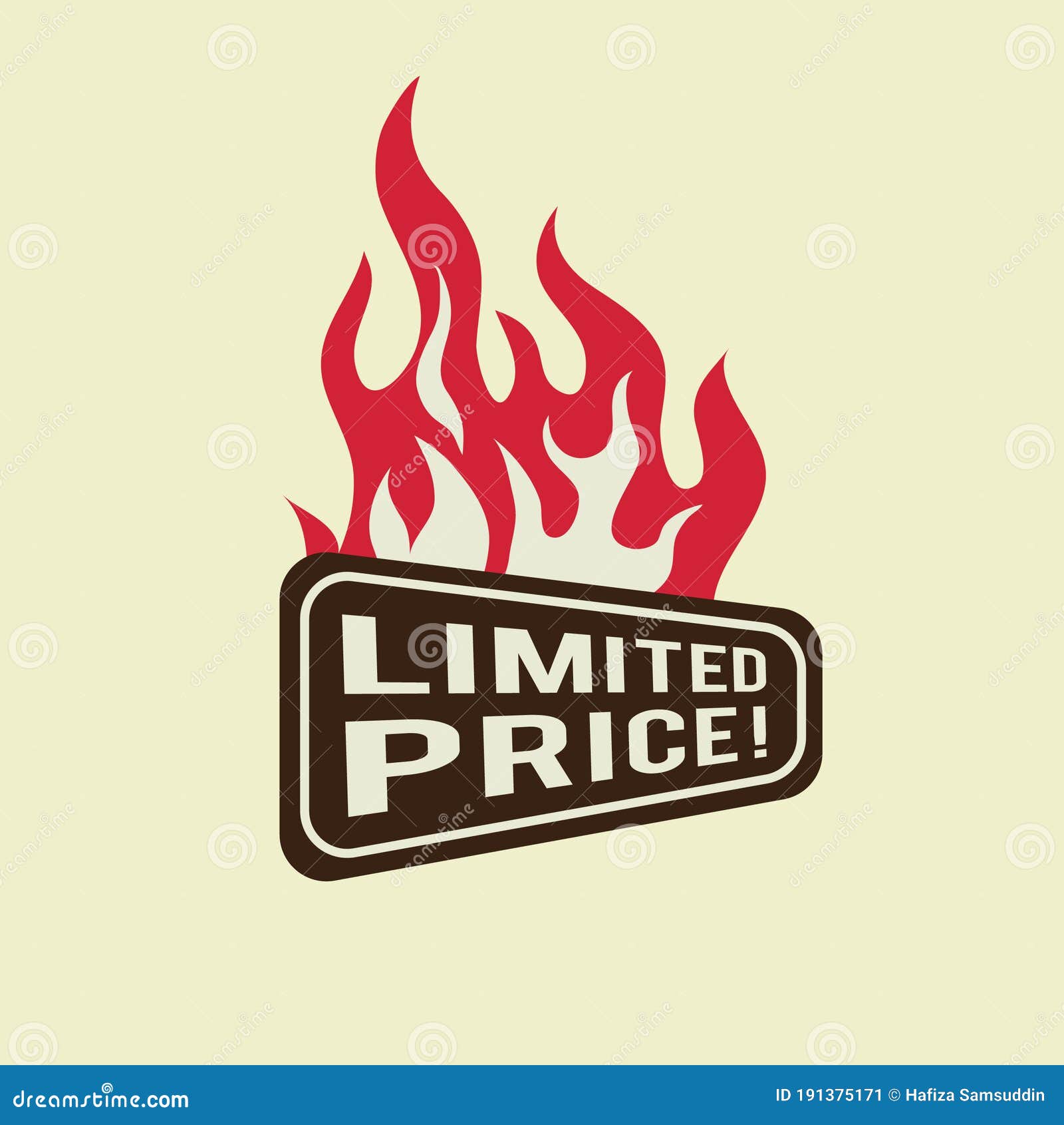Limited Price Label Design. Vector Illustration Decorative Design Stock ...