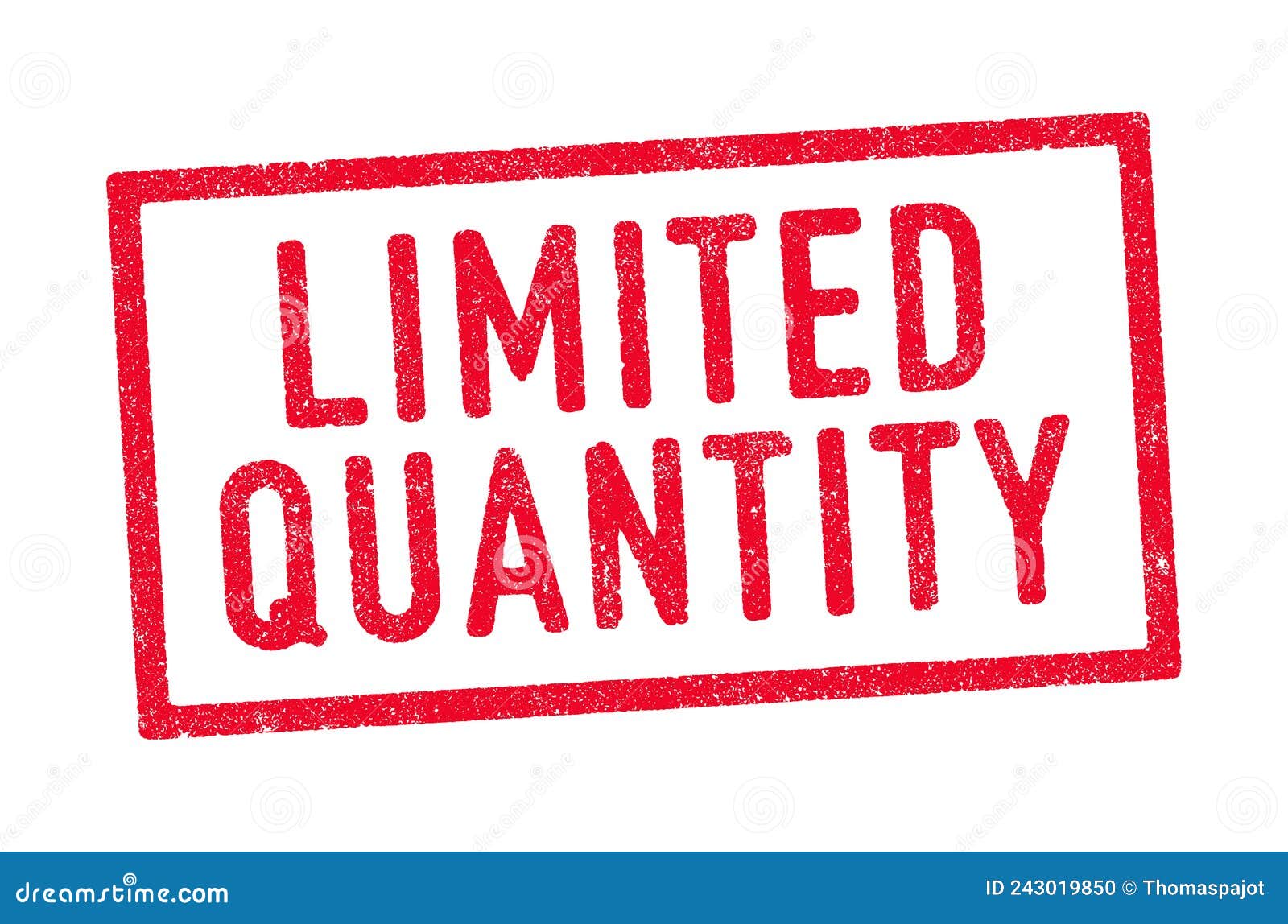 Limited Quantity Red Ink Stamp Vector Illustration | CartoonDealer.com ...