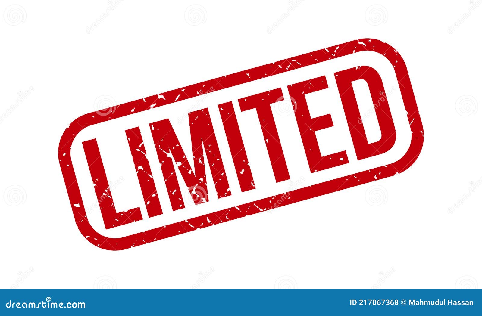 Limited Rubber Stamp. Red Limited Rubber Grunge Stamp Seal Vector ...