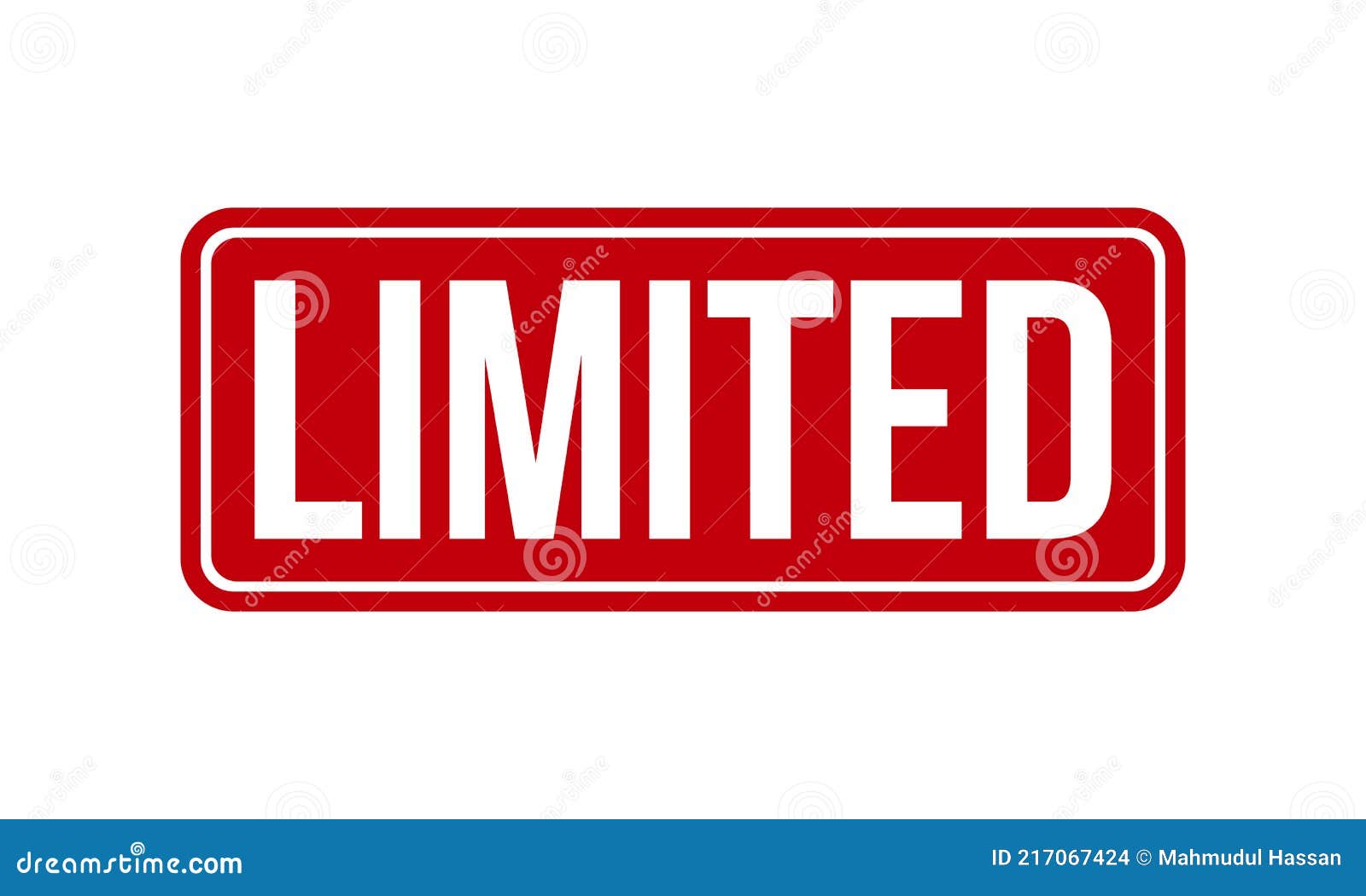 Limited Rubber Stamp. Red Limited Rubber Grunge Stamp Seal Vector ...