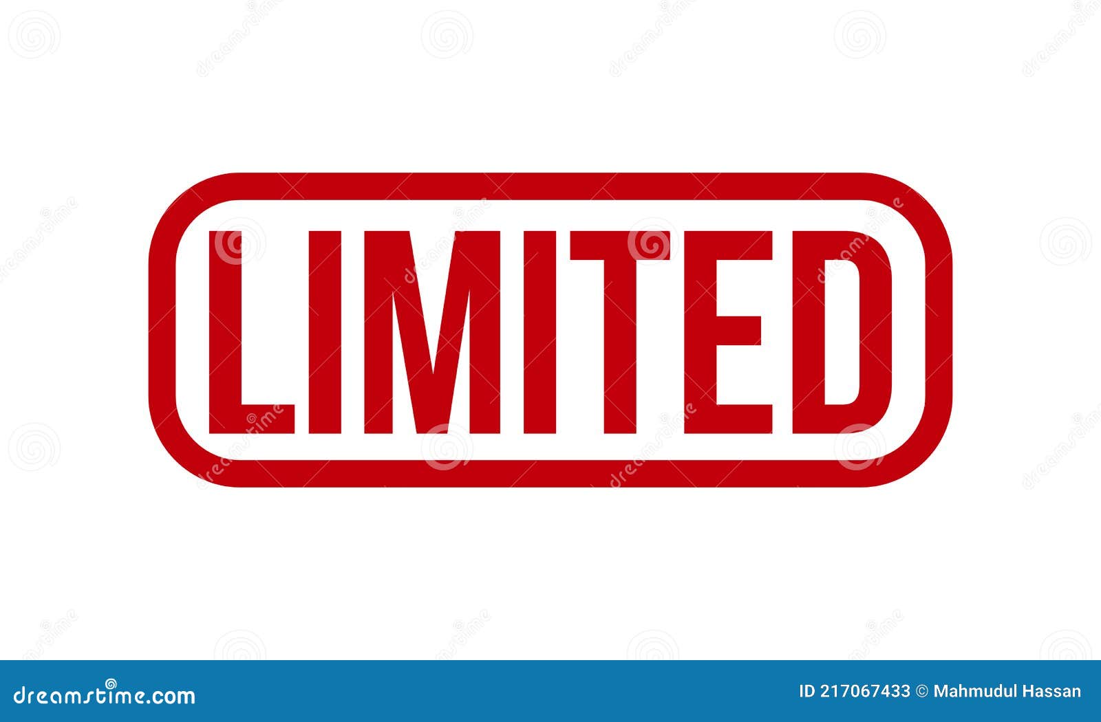 Limited Rubber Stamp. Red Limited Rubber Grunge Stamp Seal Vector ...