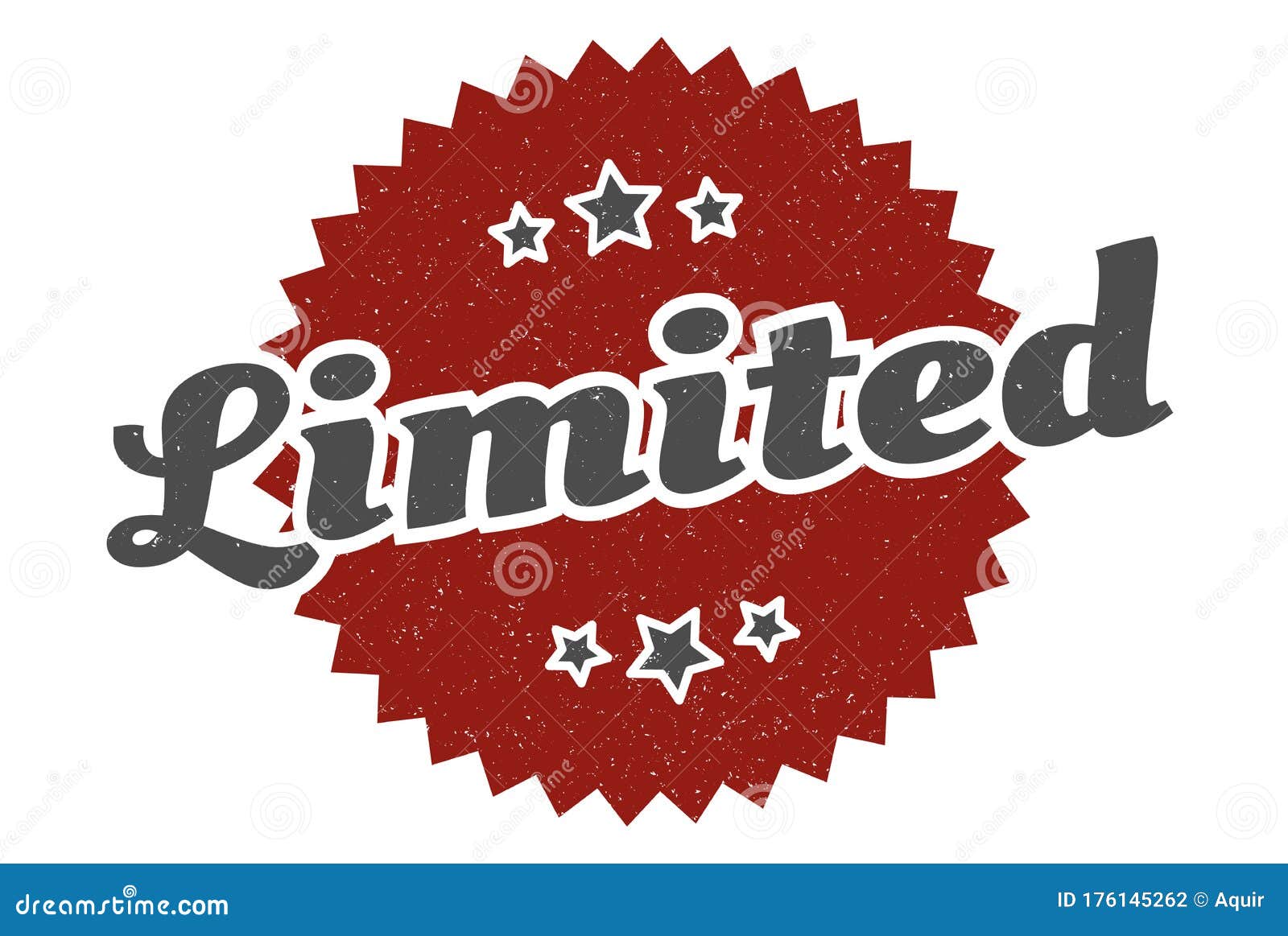 Limited Sign. Limited Vintage Retro Label Stock Vector - Illustration ...