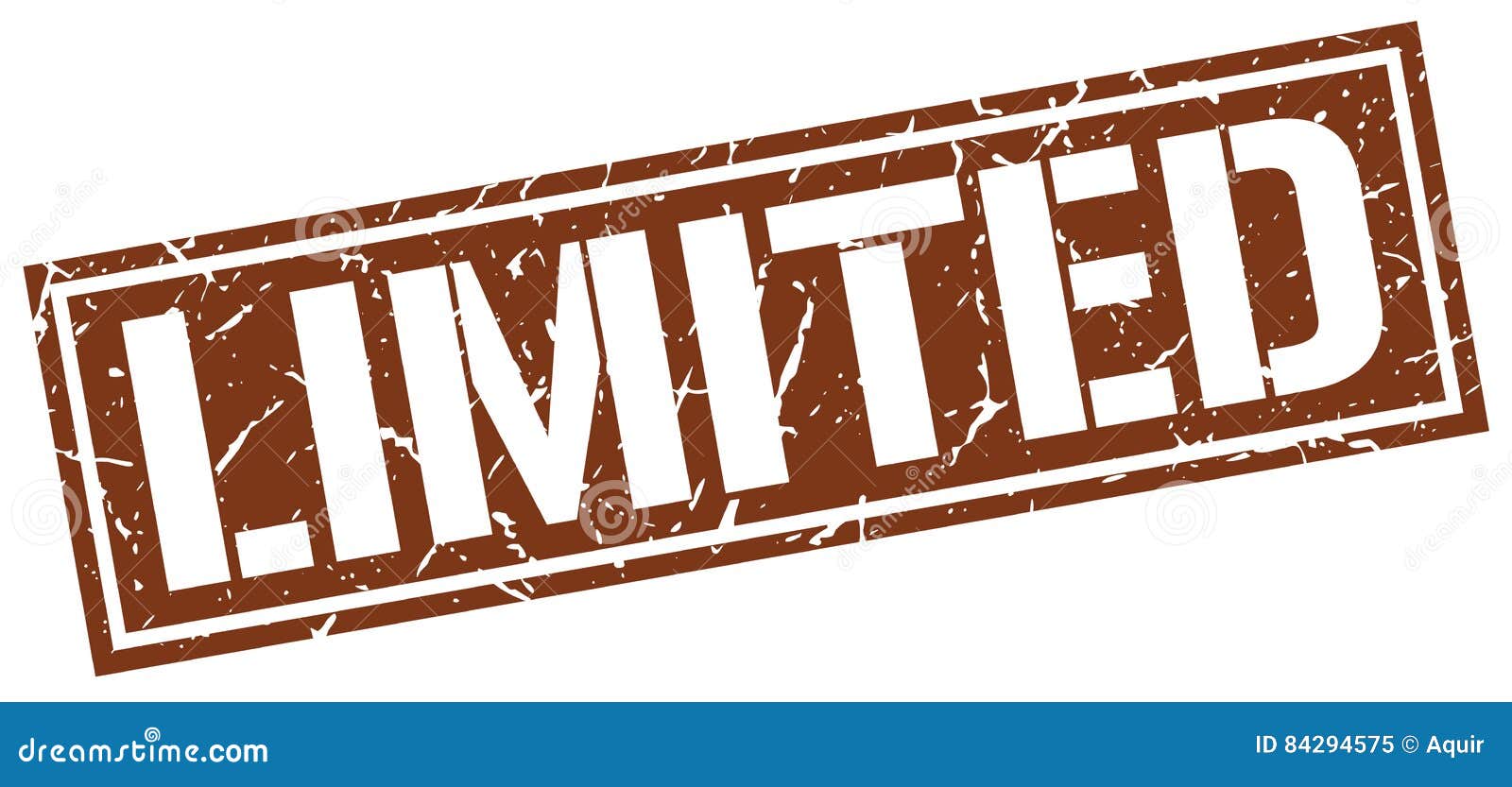 Limited Square Grunge Stamp Stock Vector - Illustration of sign ...