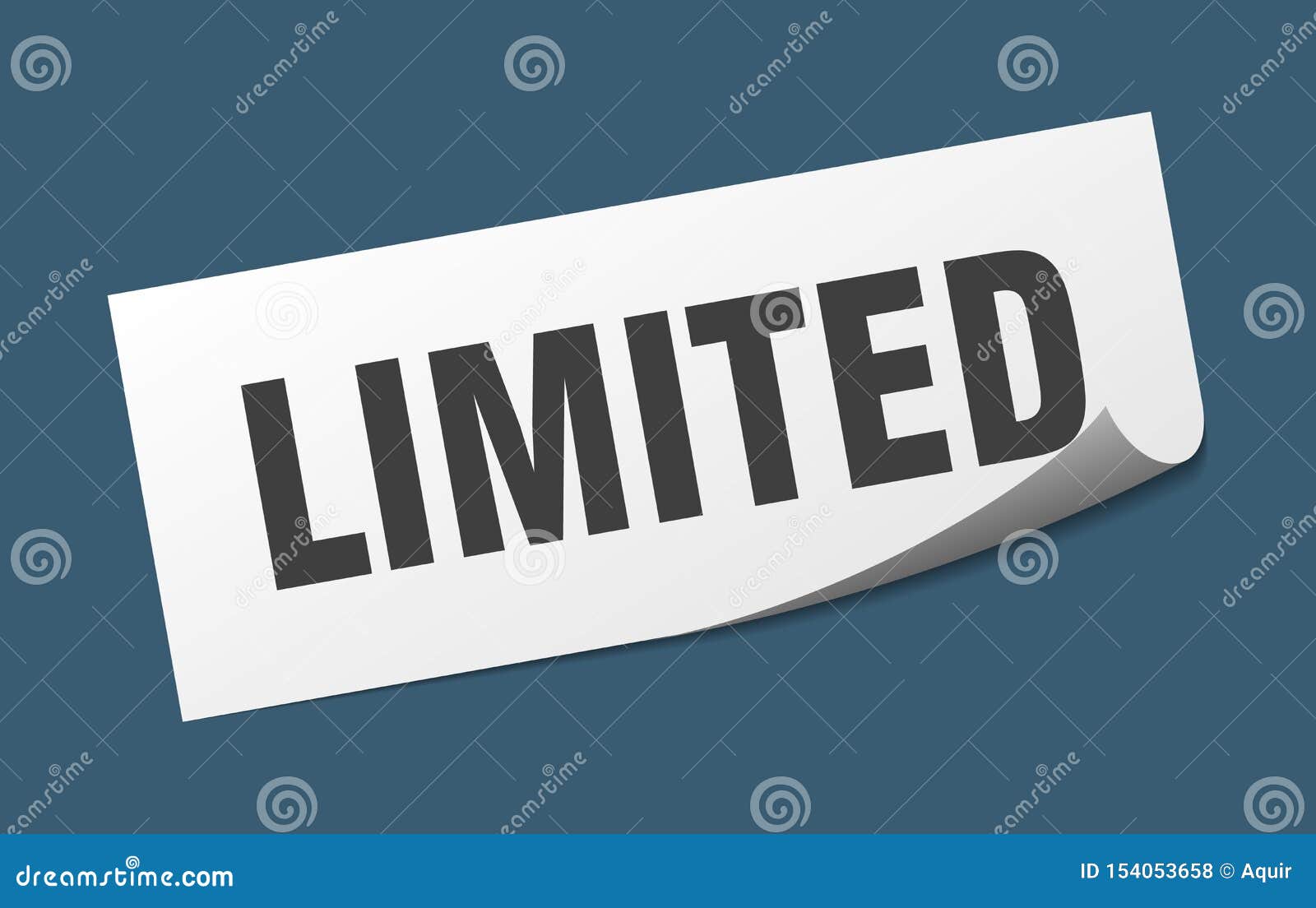 Limited sticker. stock vector. Illustration of peel - 154053658