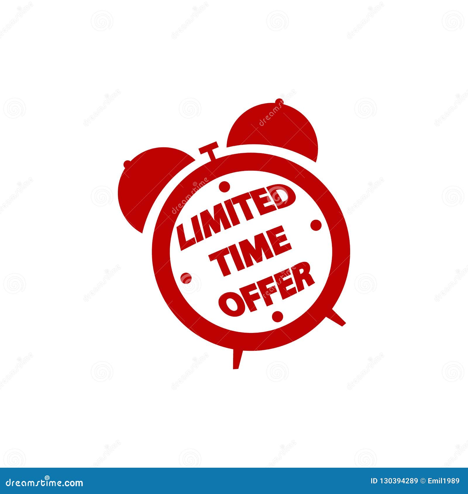 Limited time offer stock vector. Illustration of last - 130394289