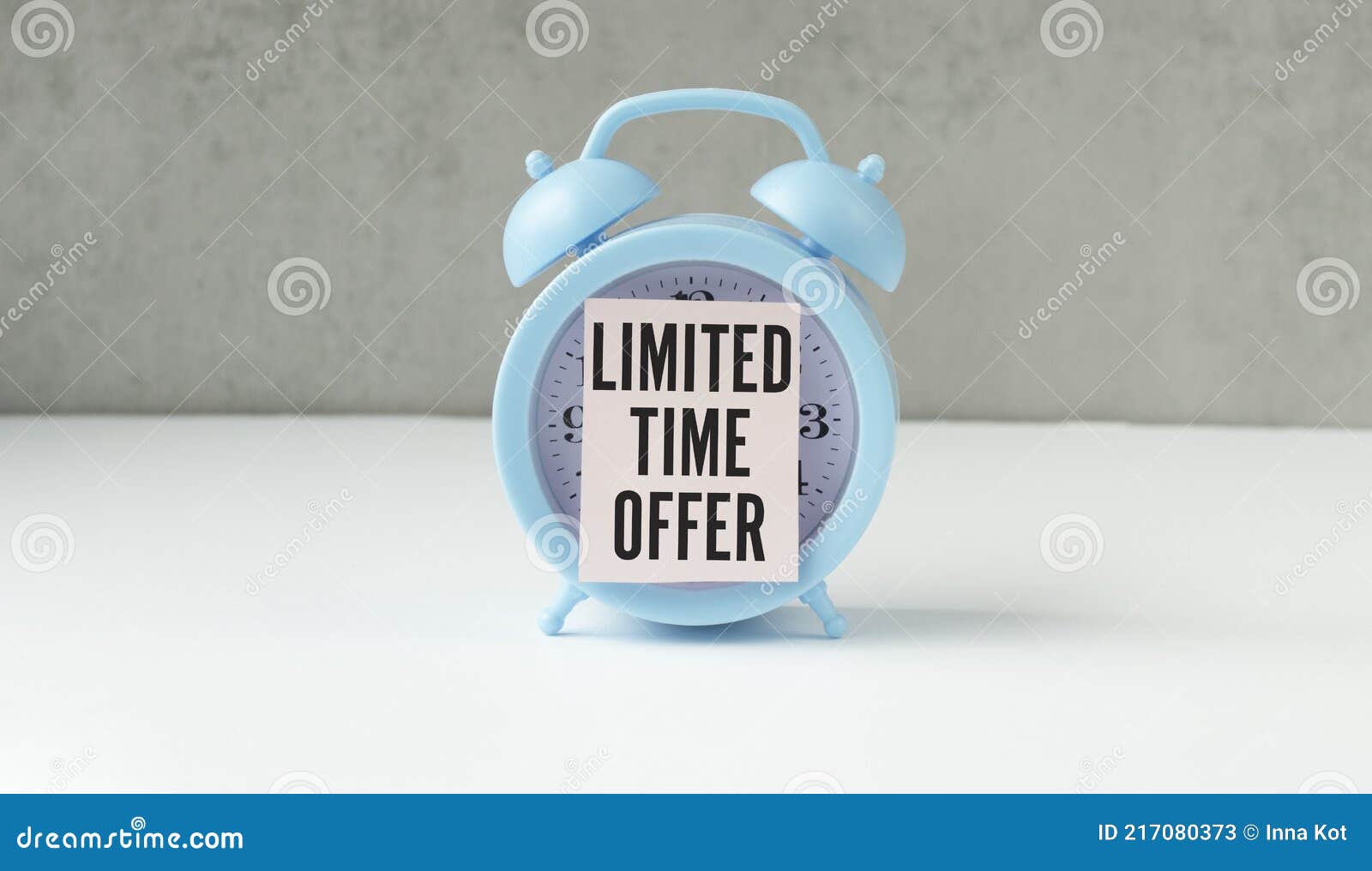 Limited Time Offer, Message on the Clock Background Stock Image - Image ...