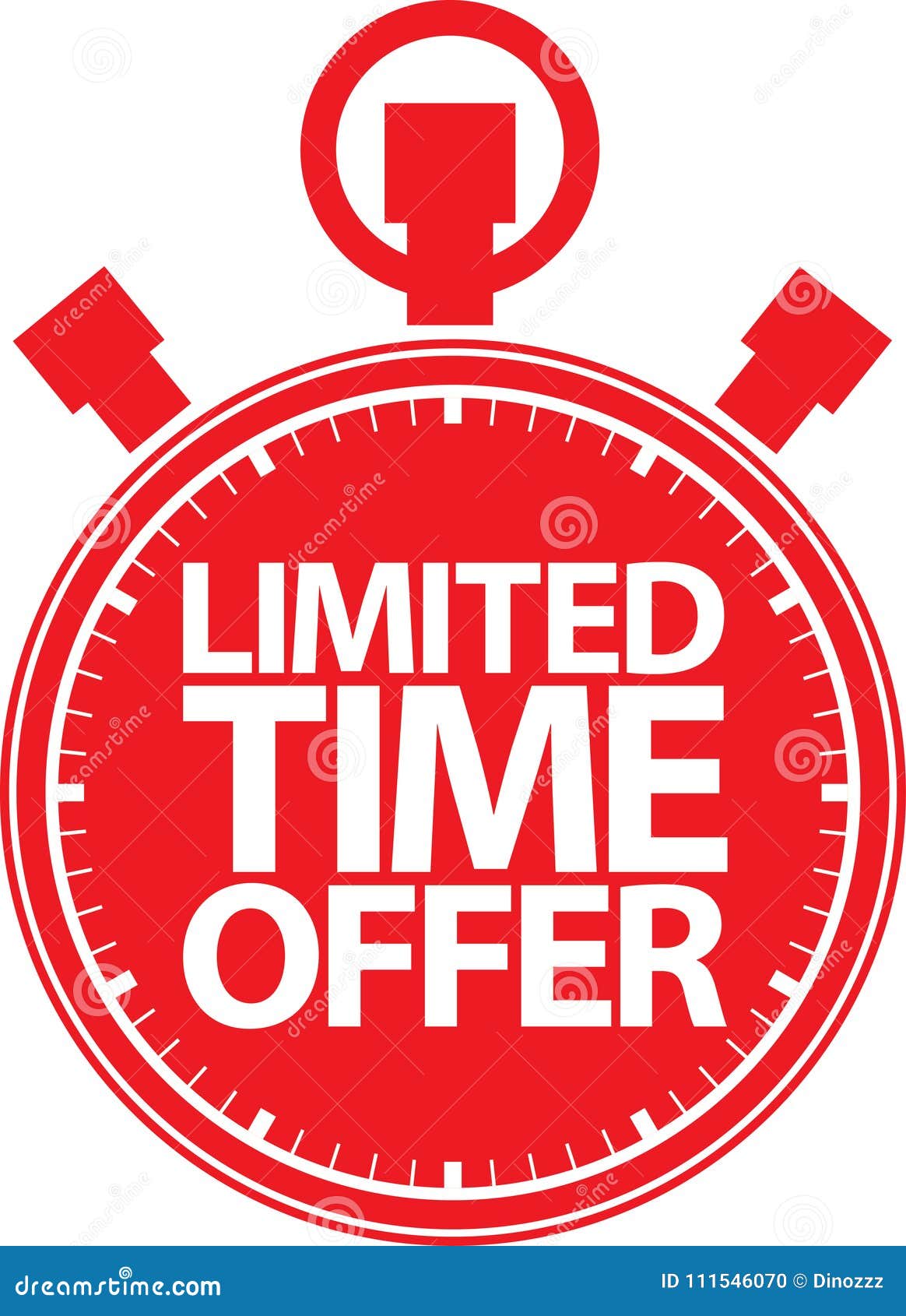 Limited Time Offer Red Label, Vector Stock Vector - Illustration of ...