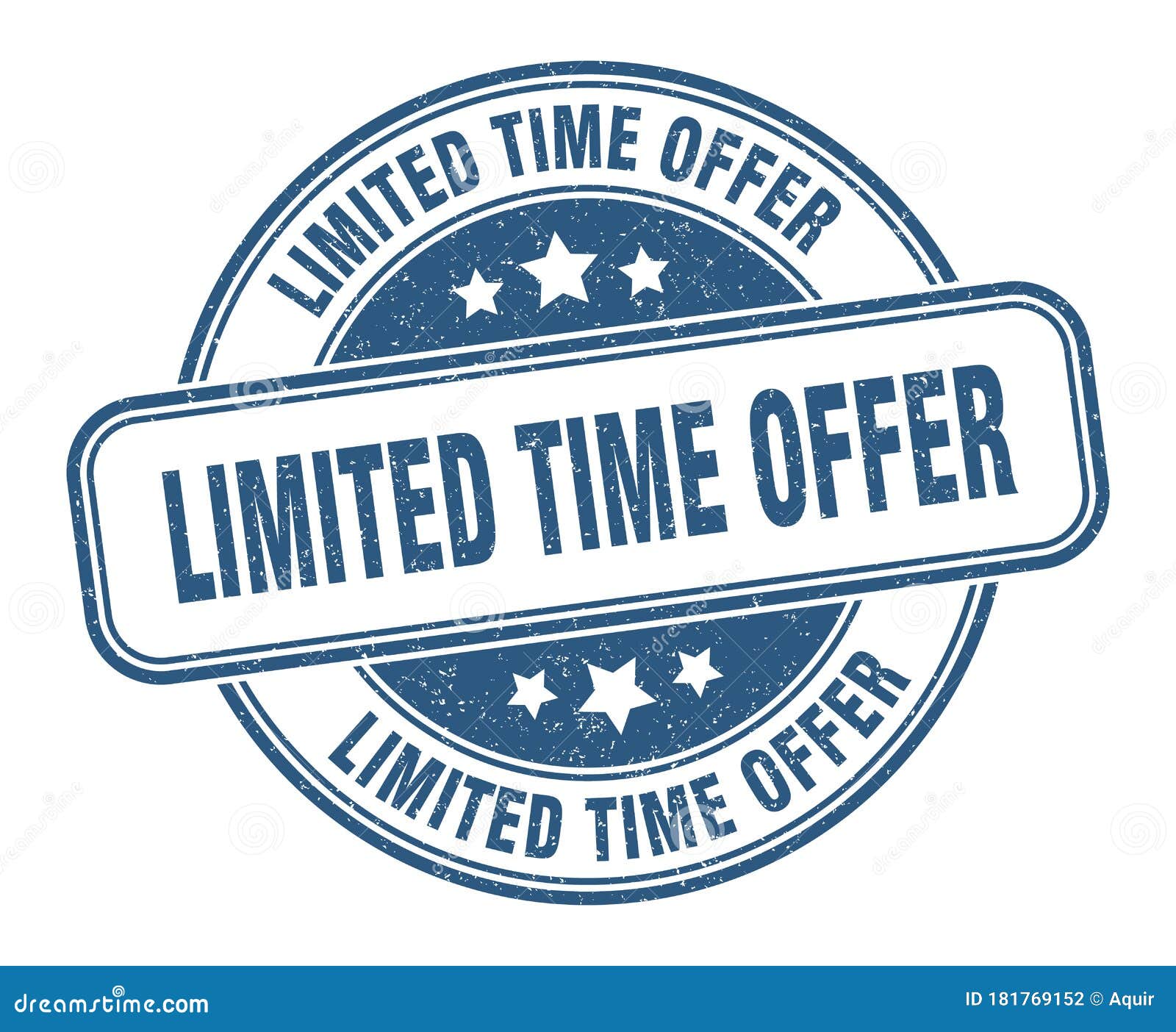 Limited Time Offer Stamp. Limited Time Offer Round Grunge Sign Stock ...