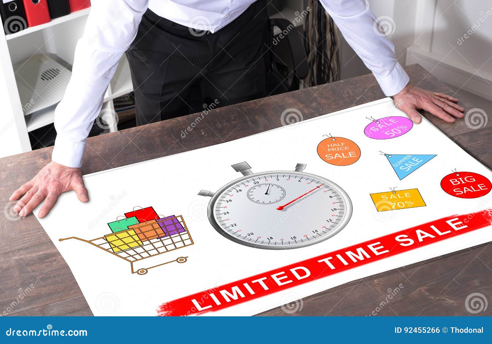Limited Time Sale Concept on a Desk Stock Photo - Image of price ...