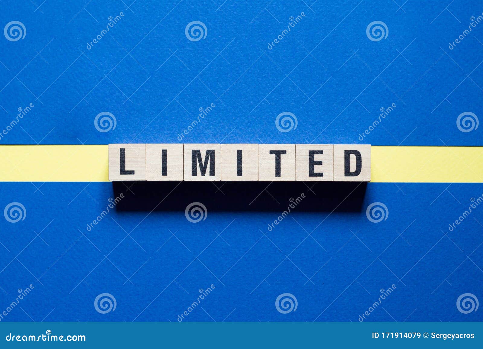 Limited Word Concept on Cubes Stock Image - Image of insured, liability ...