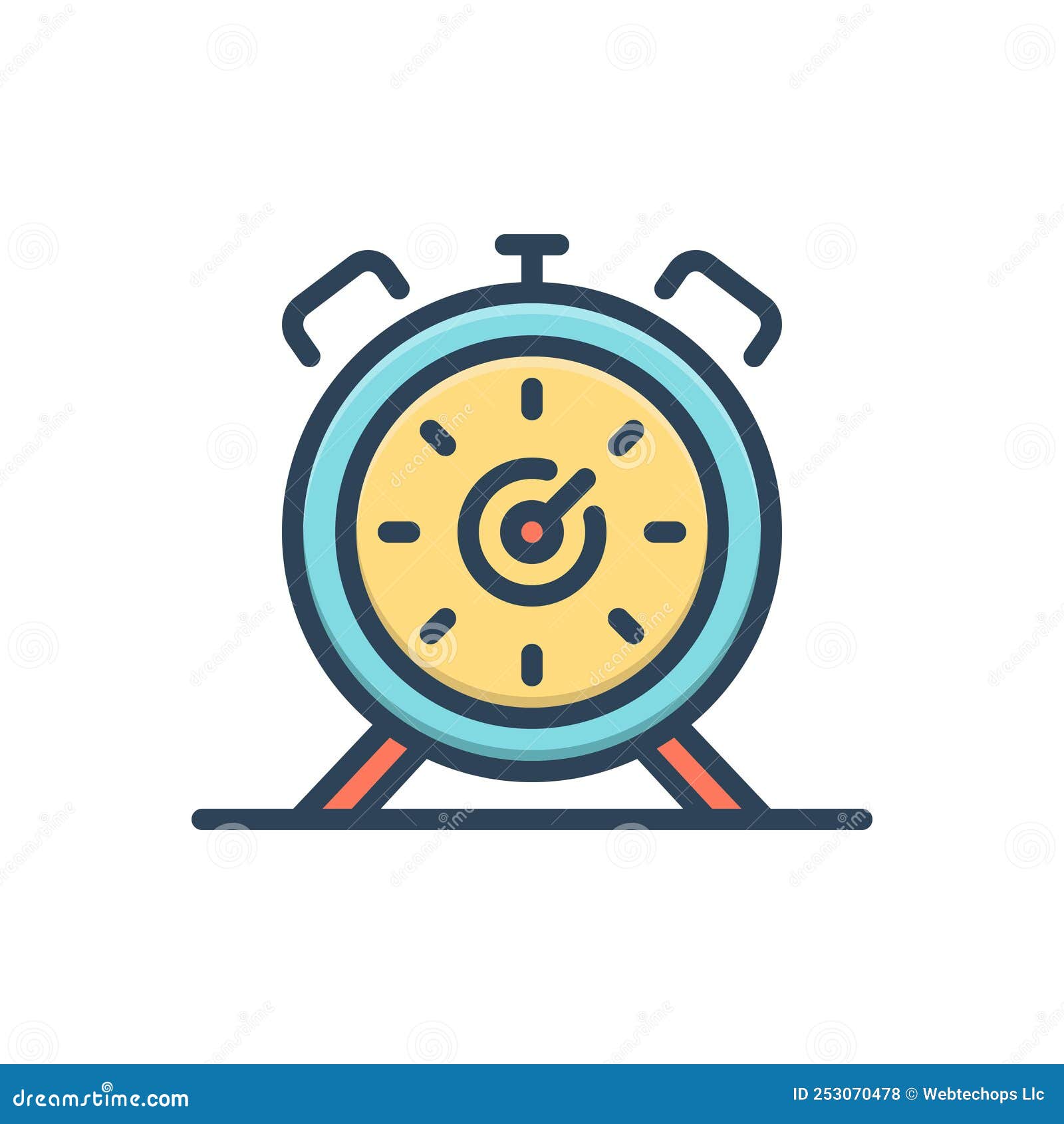 Color Illustration Icon for Limiting, Time and Clock Stock Vector ...