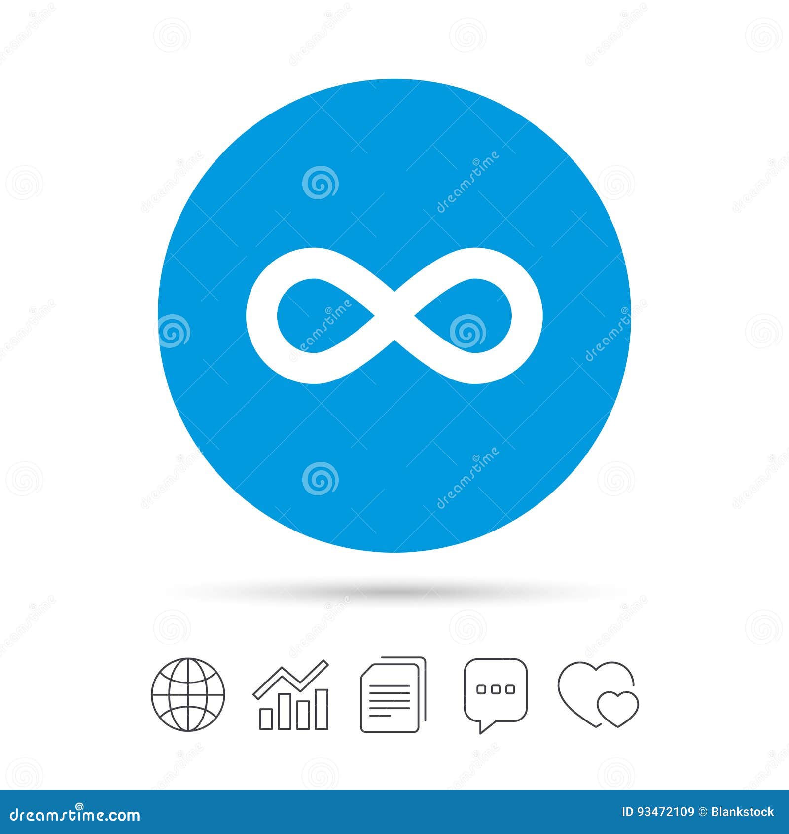 Limitless Sign Icon. Infinity Symbol Stock Vector - Illustration of ...