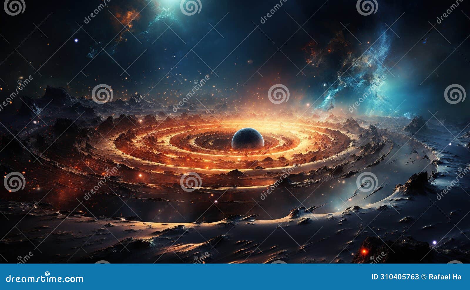 Limitless Space Beautiful Background Stock Image - Image of futuristic ...