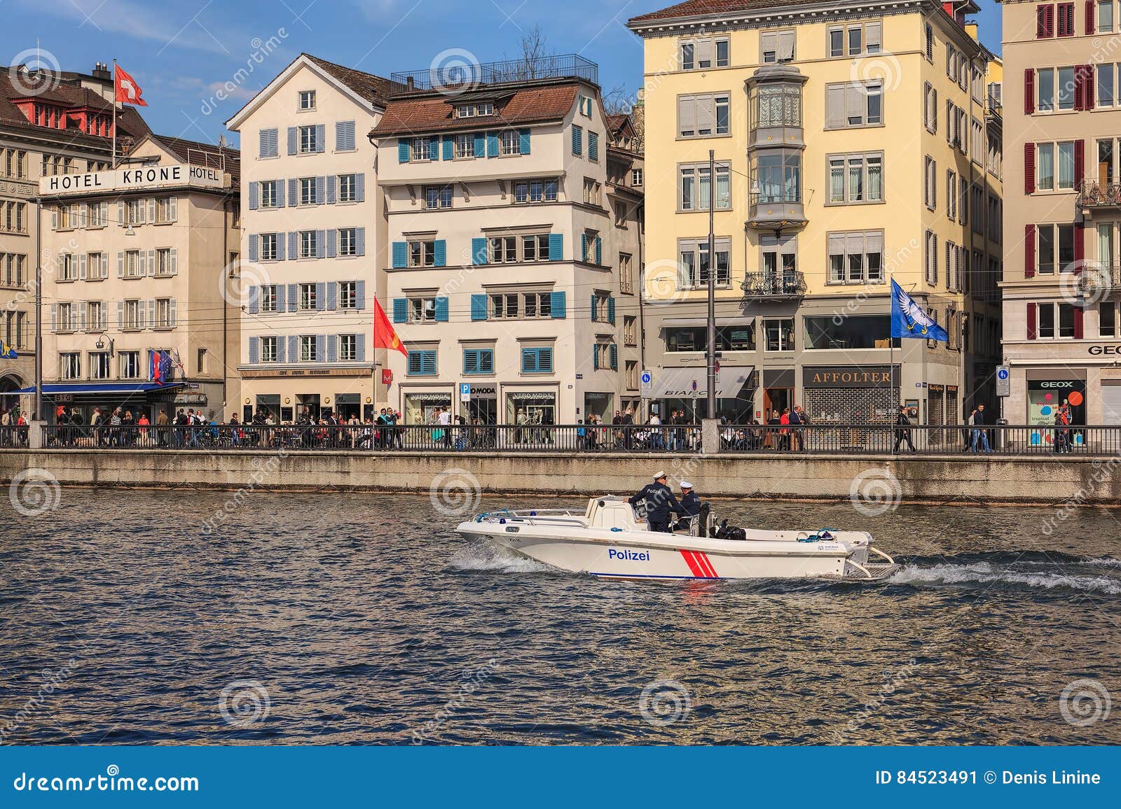 Limmat-Fluss in Zürich, Die Schweiz Redaktionelles Foto - Bild von ...