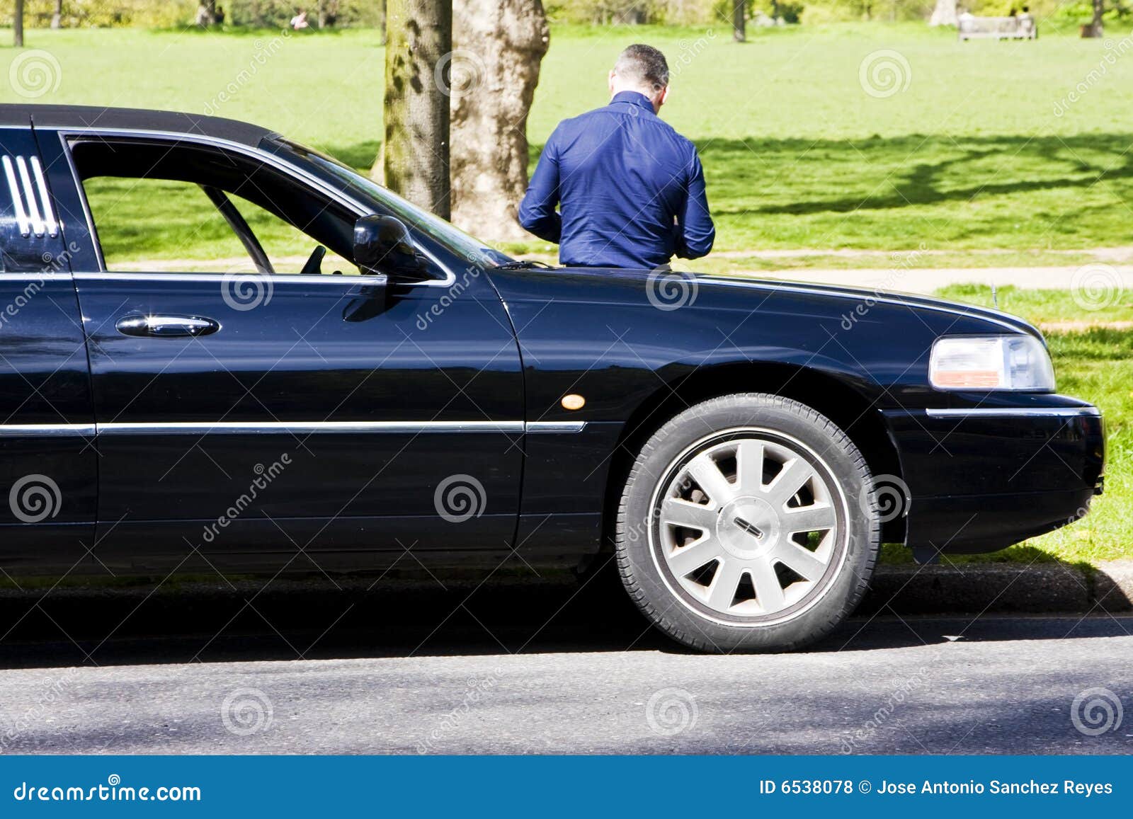 Limo driver waiting stock photo. Image of green, british - 6538078